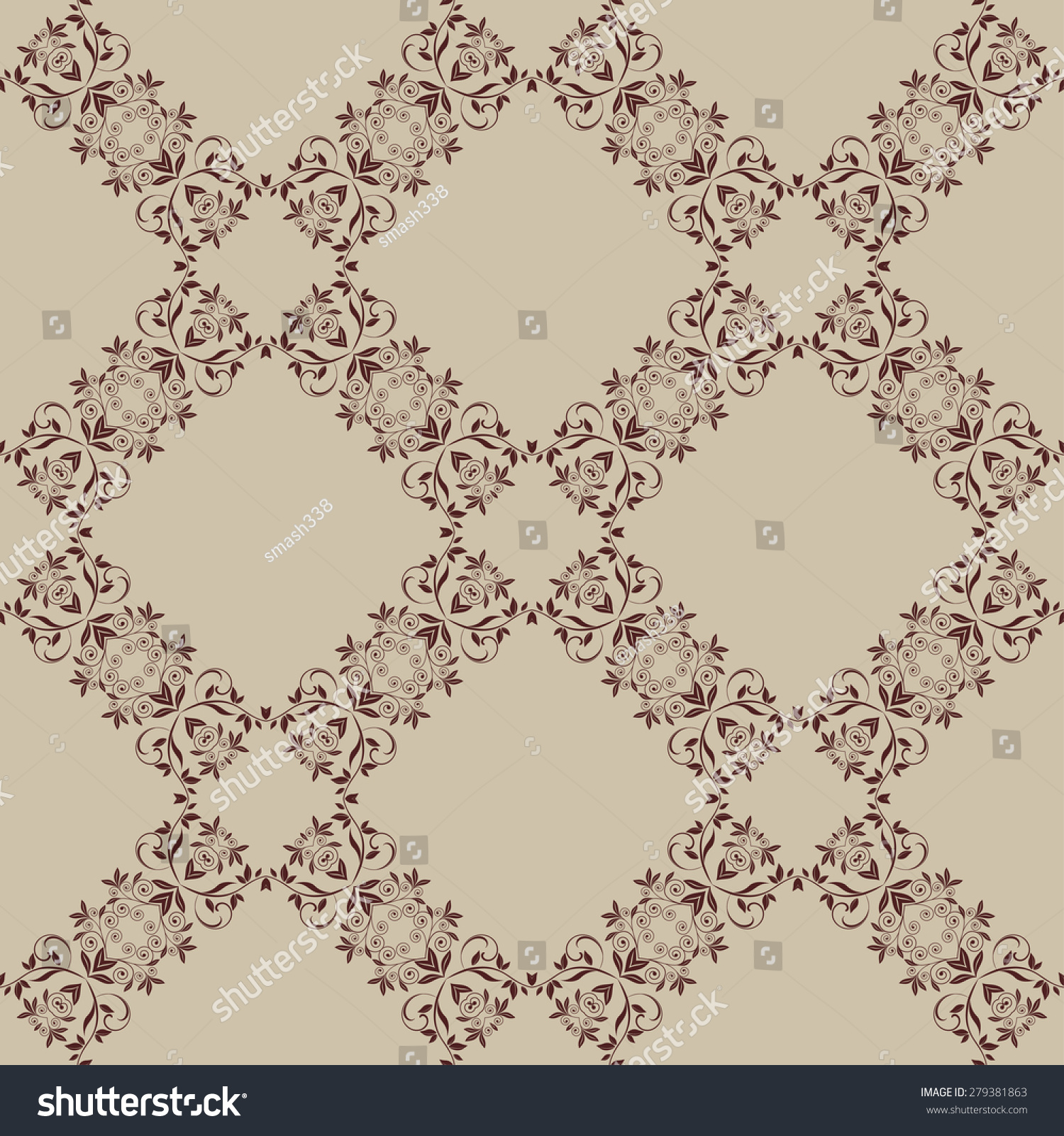 Seamless Background Ornament Vector Illustration Wallpaper Stock Vector ...