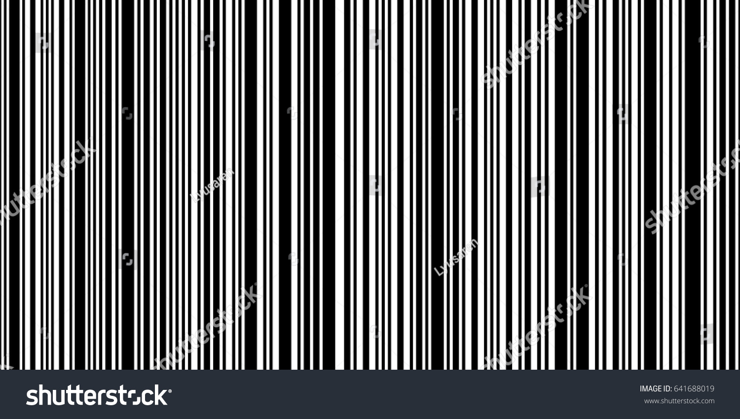 Seamless Barcode Vector Pattern Thin Thick Stock Vector 641688019 ...