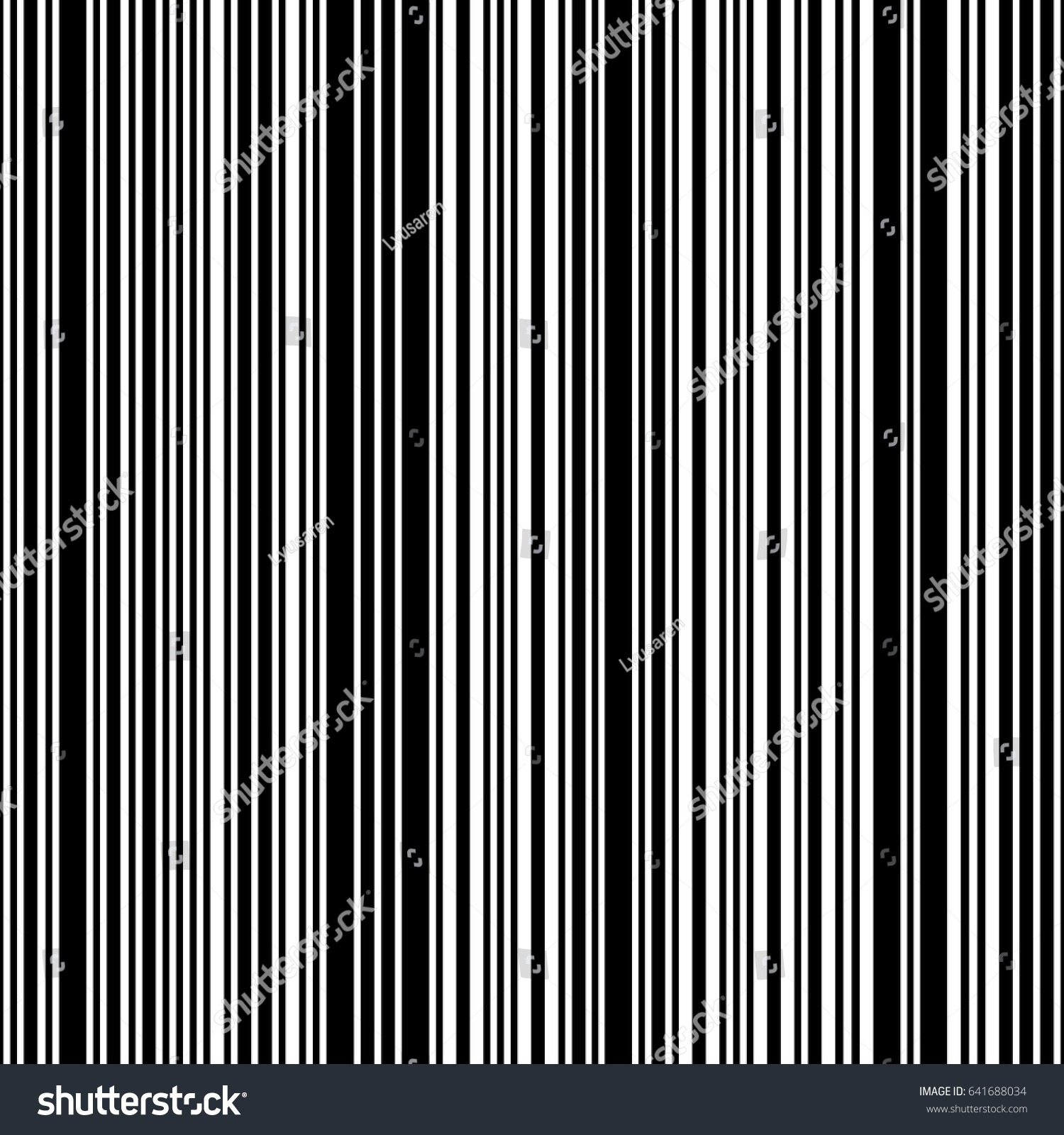 Seamless Barcode Vector Pattern Thin Thick Stock Vector 641688034 ...