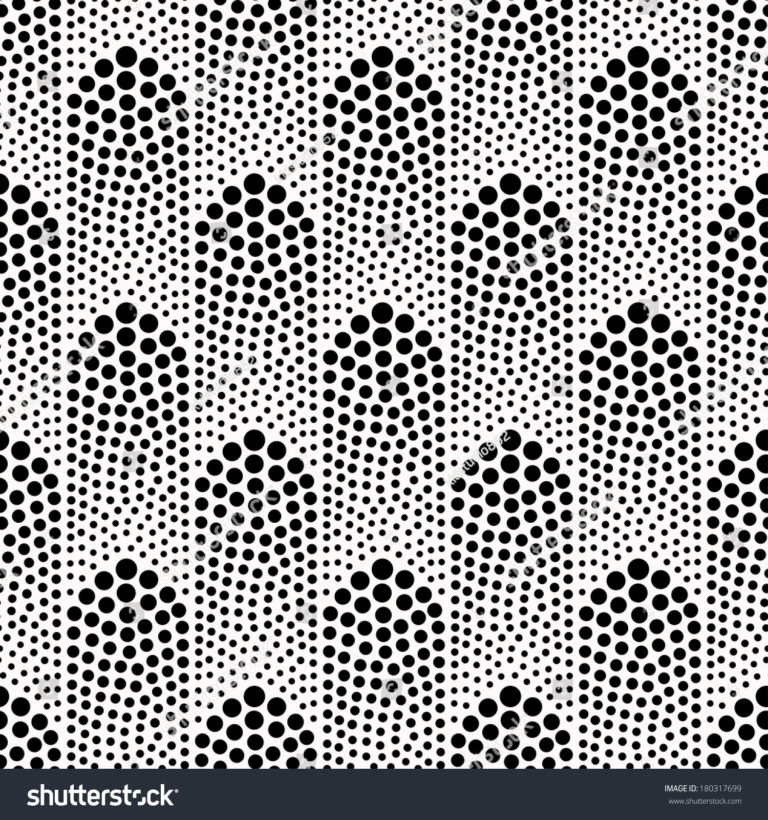 Seamless Black White Dotted Pattern Stock Vector (Royalty Free ...