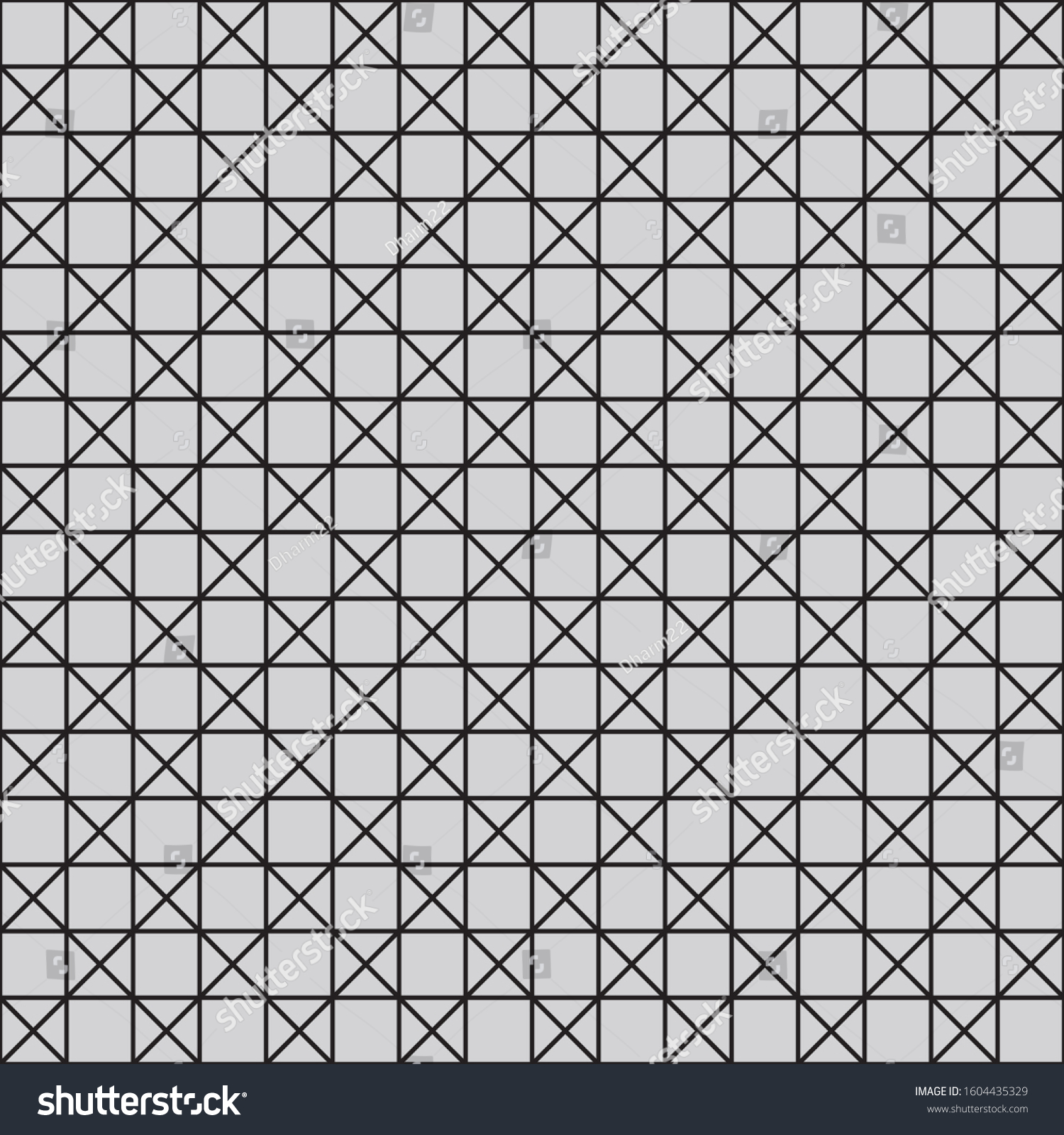 Seamless Black White Linear Pattern Grid Stock Vector (Royalty Free ...