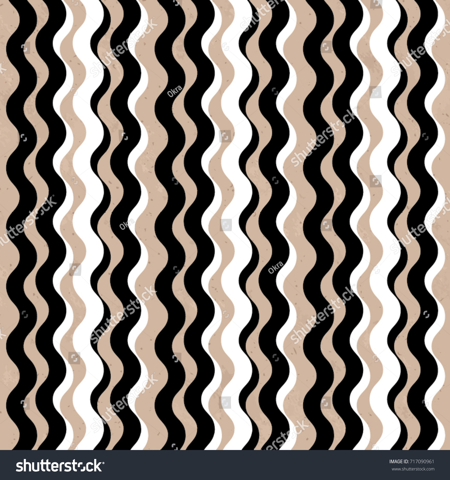 Seamless Black White Vertical Wave Lines Stock Vector (Royalty Free ...
