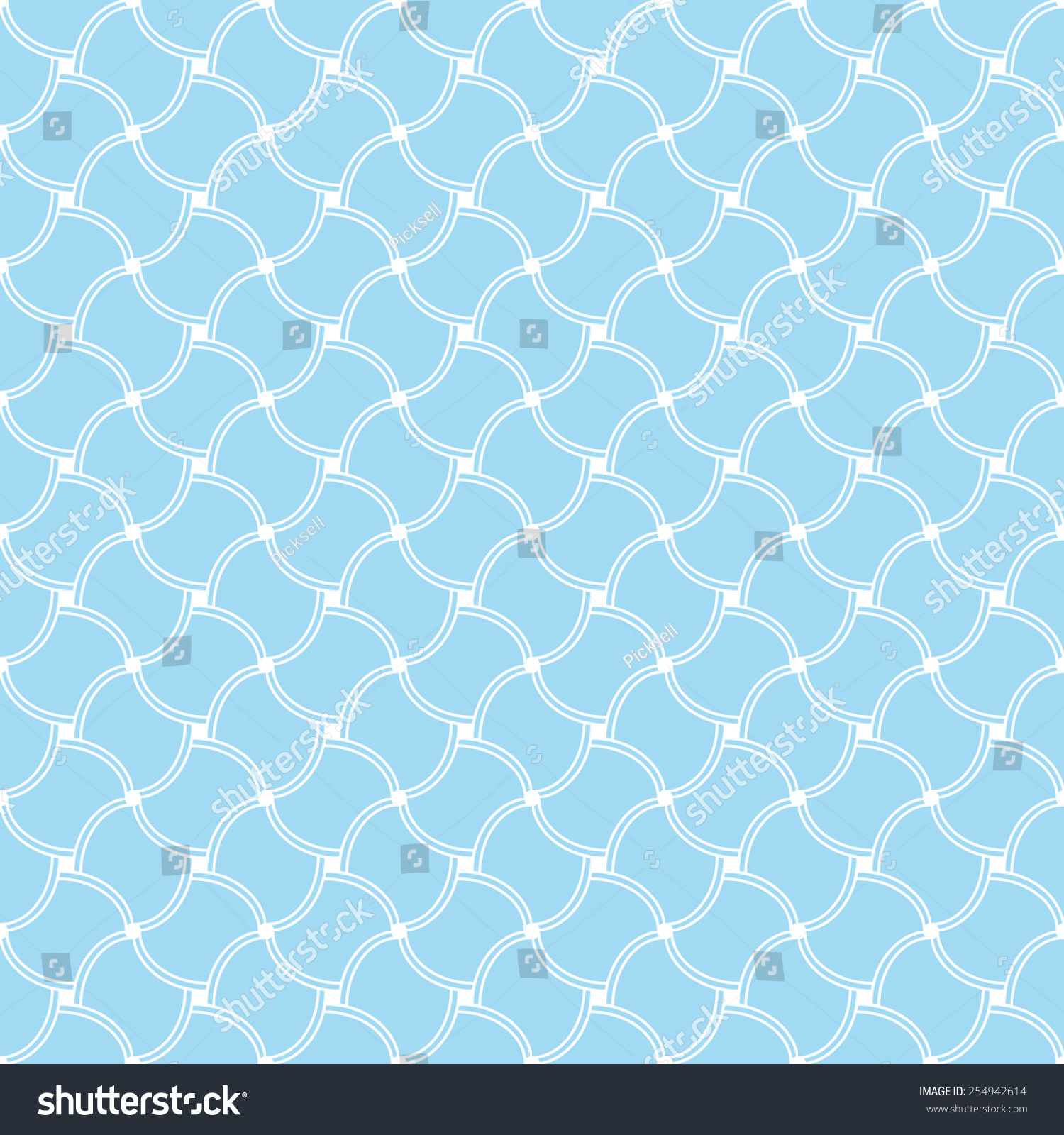 Seamless Blue Vintage Tangled Pattern Vector Stock Vector (Royalty Free ...