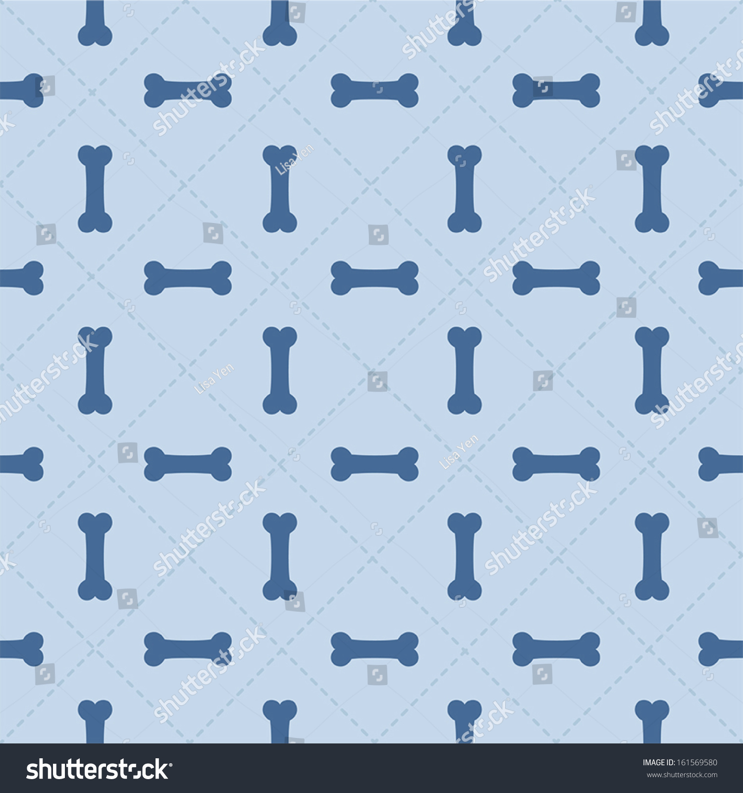 Seamless Bone Pattern Stock Vector 161569580 Shutterstock