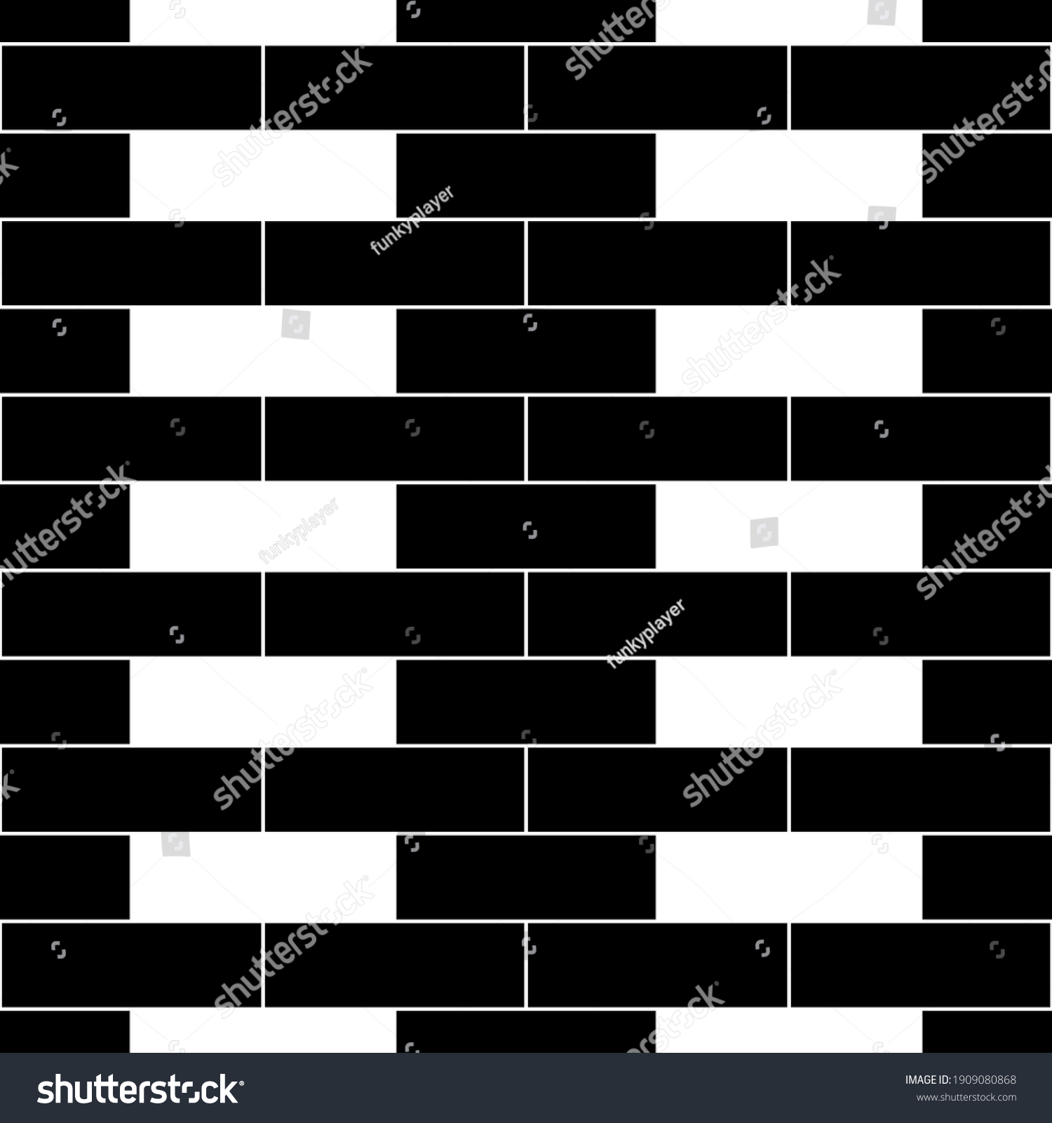 Seamless Brickwall Pattern Bricks Cladding Wall Stock Vector (Royalty ...
