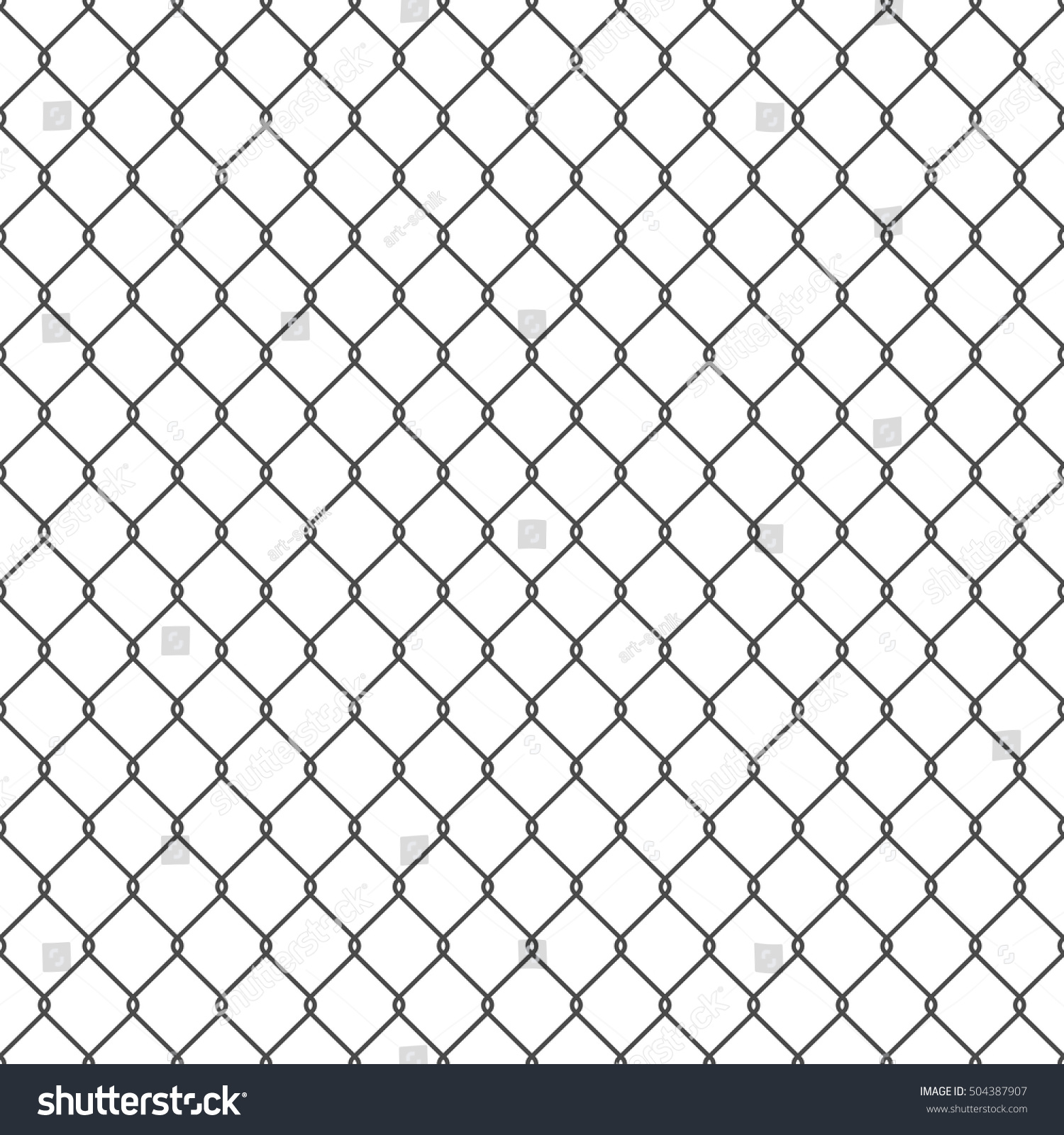 Seamless Chain Link Fence Background Stock Vector (Royalty Free) 504387907