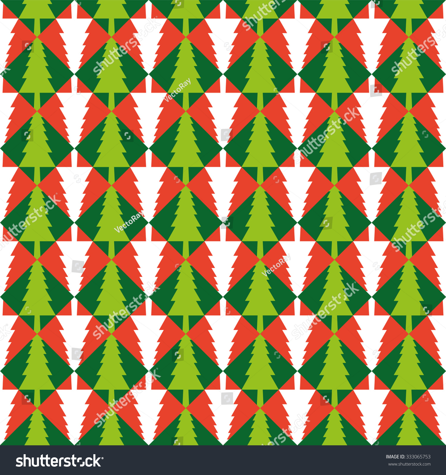 Seamless Christmas Wrapping Paper Pattern Stock Vector (Royalty Free ...
