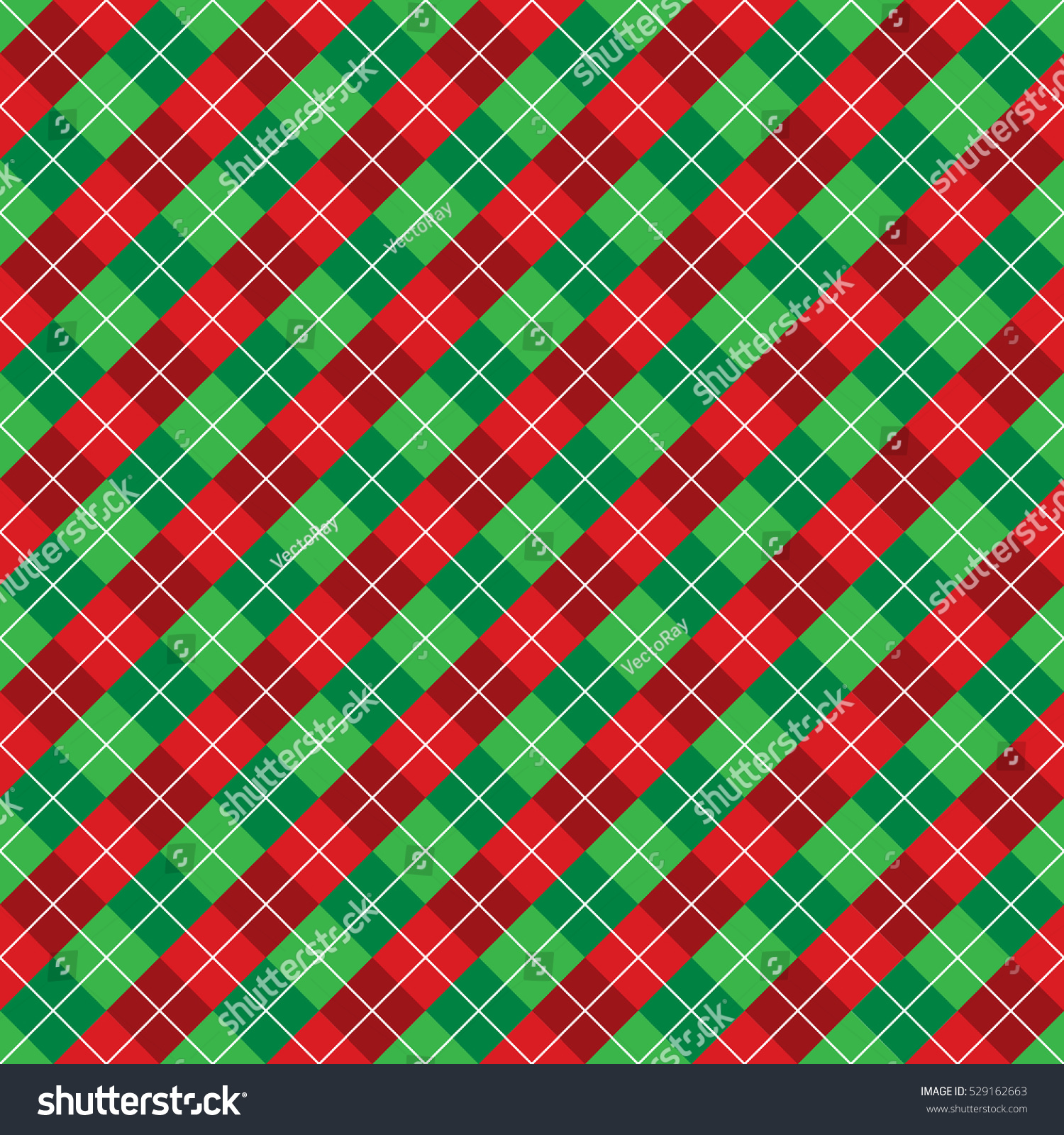 Seamless Christmas Wrapping Paper Pattern Stock Vector 529162663 ...