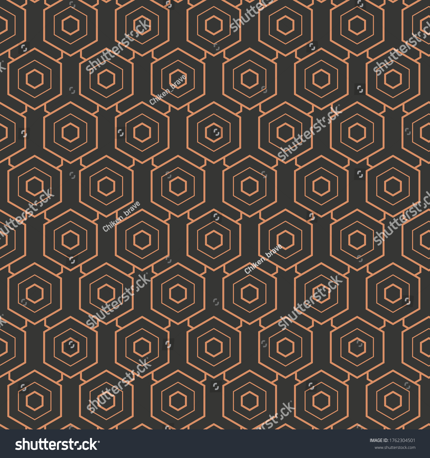 Seamless Classic Graphic Hex Swatch Texture Stock Vector (Royalty Free ...