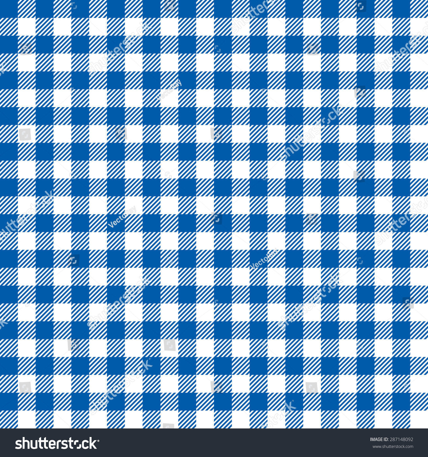 Seamless Coarse Blue Checkered Plaid Fabric Stock Vector (Royalty Free ...