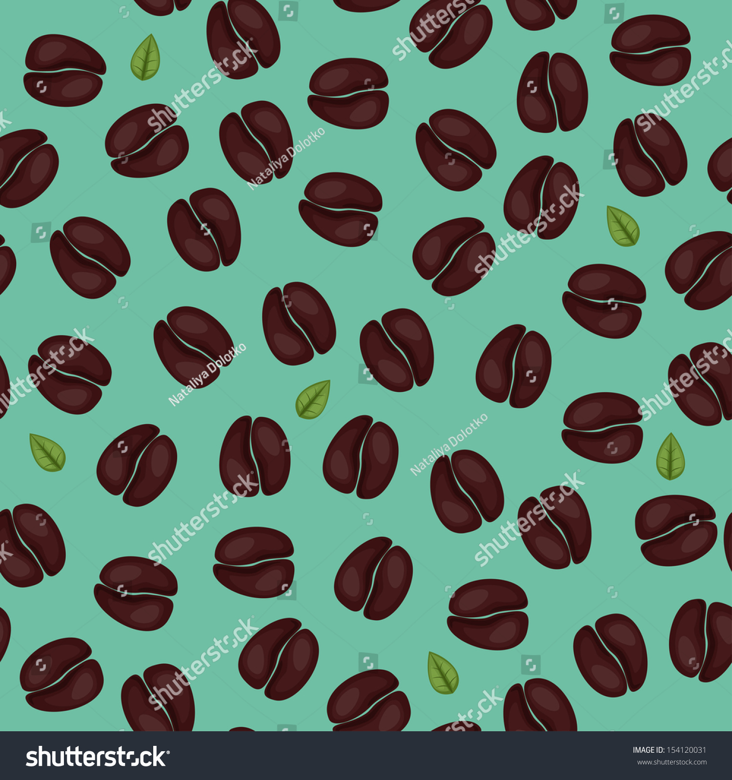 Seamless Coffee Wallpaper Design 스톡 벡터(로열티 프리) 154120031 | Shutterstock
