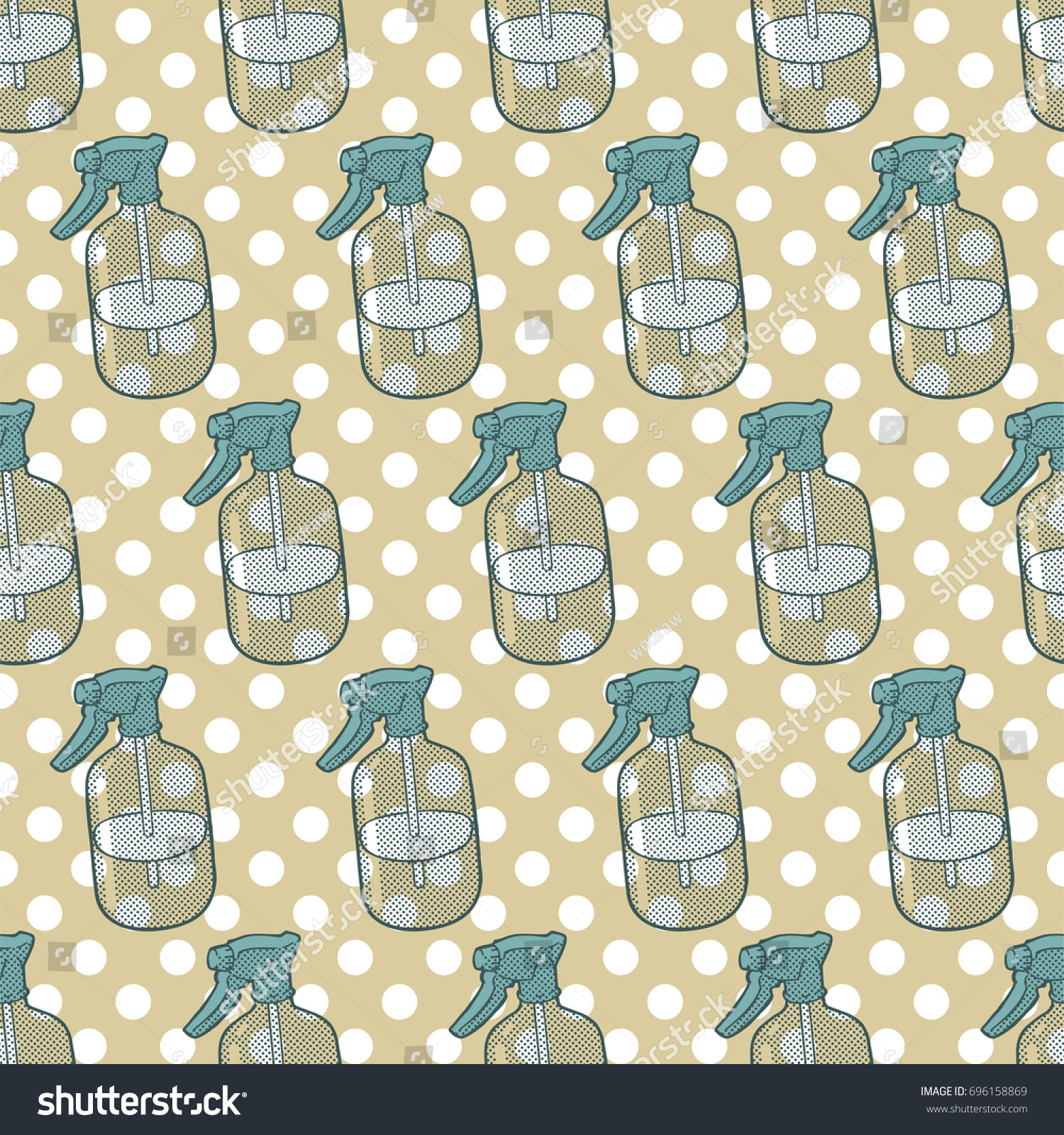 Seamless Color Vector Water Dispenser Pattern Stock Vector (Royalty ...