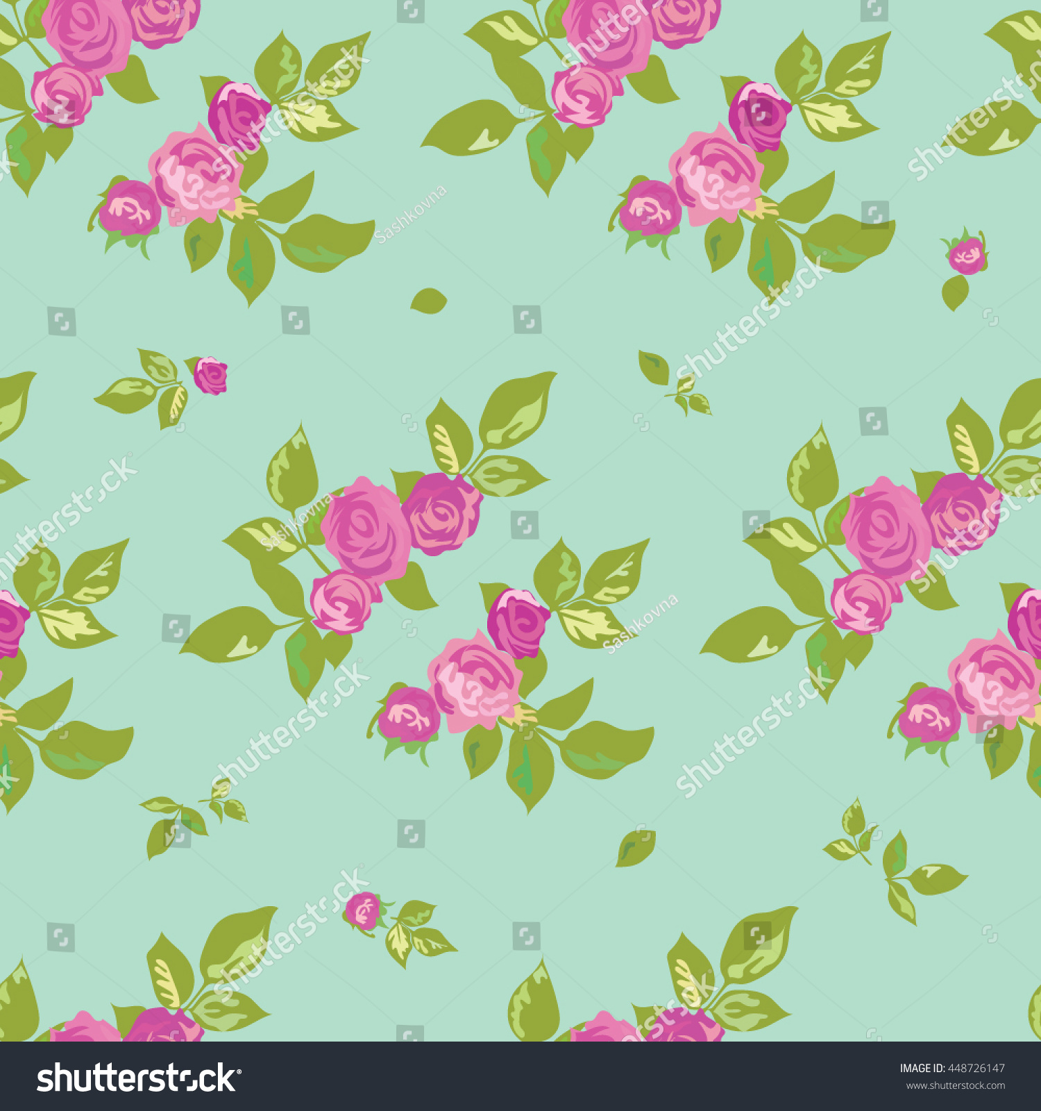 Seamless Cuban Floral Pattern Vector Stock Vector (Royalty Free ...