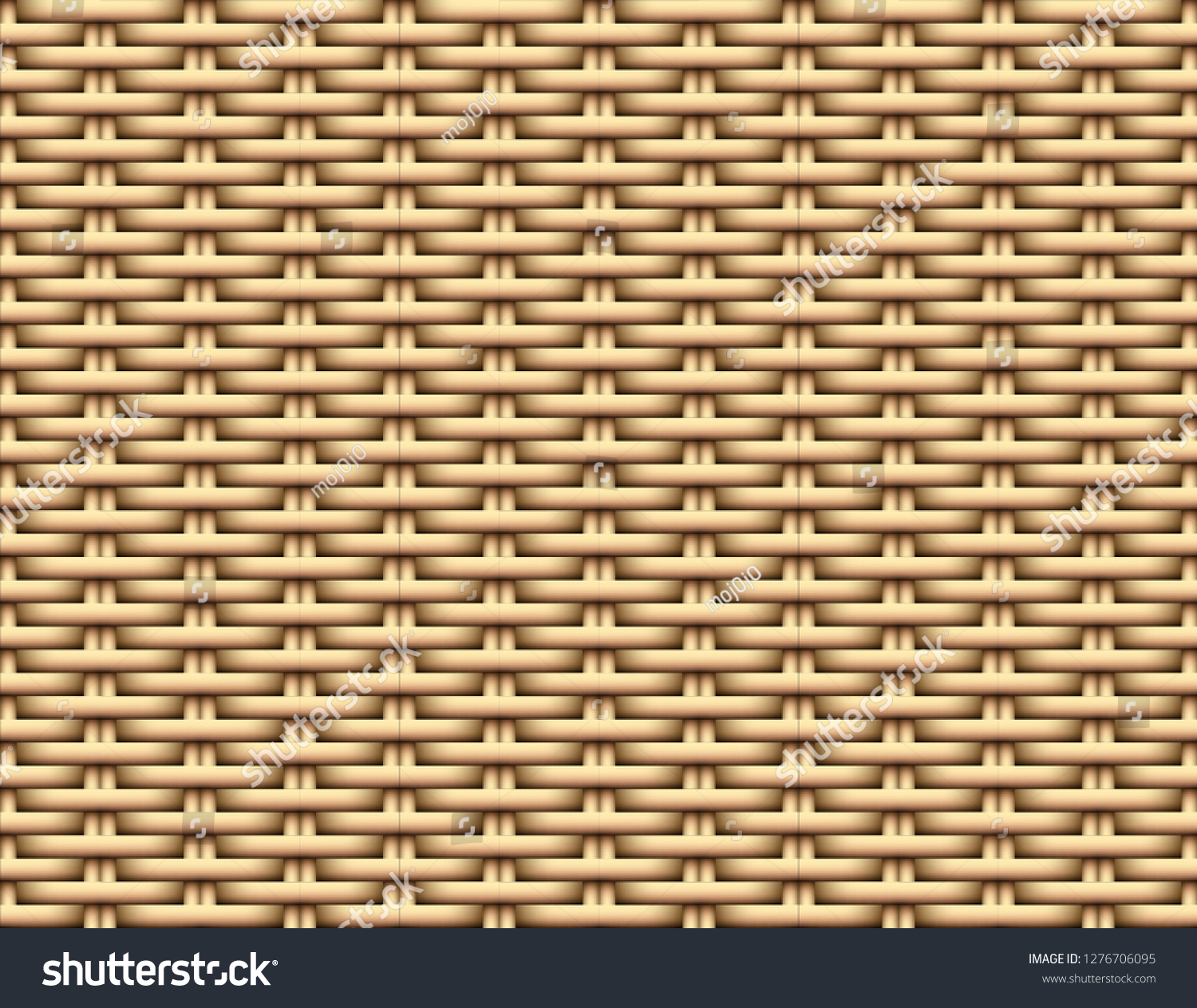 Seamless 3d Brown Rattan Pattern Vector Stock Vector (Royalty Free ...