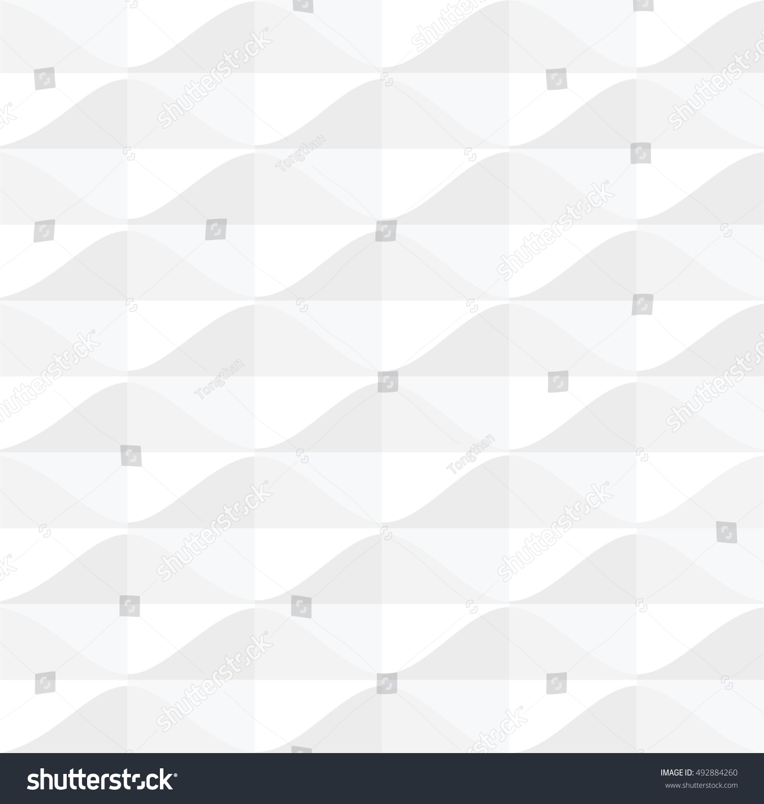 Seamless 3d Curve Wave Pattern Grayscale: vector de stock (libre de ...