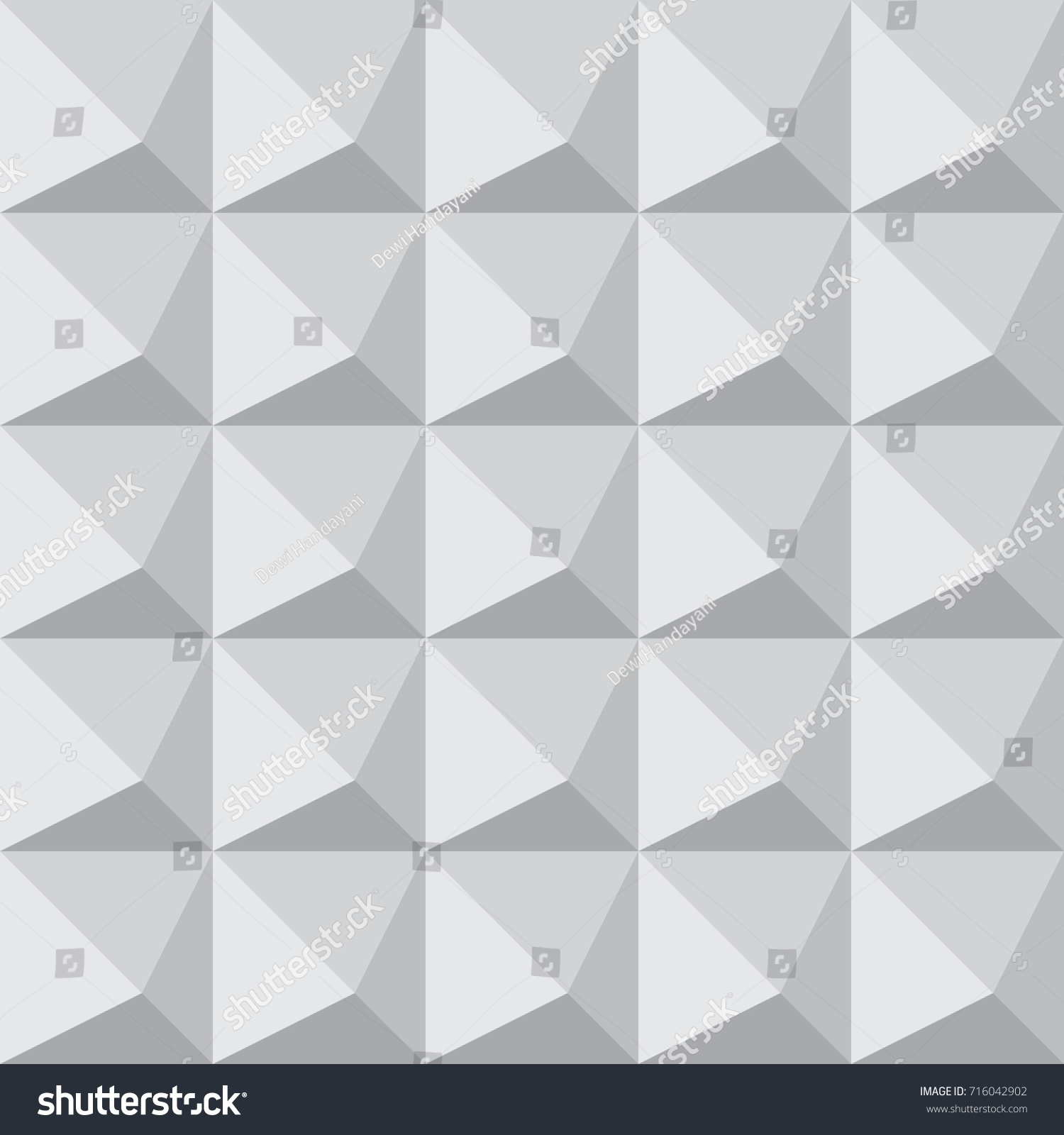 Seamless 3d Geometric Pattern Tile Pyramid: vector de stock (libre de ...