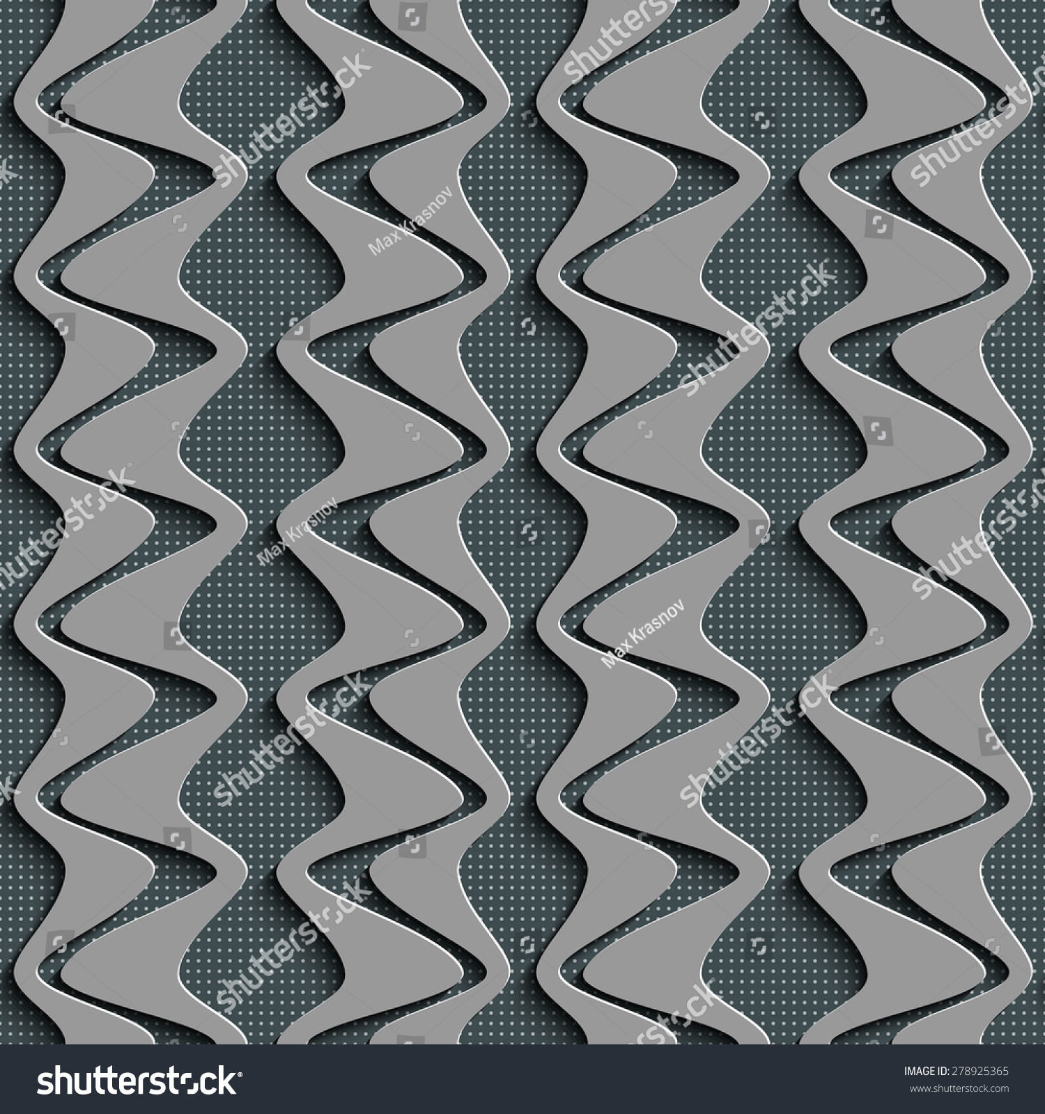 Seamless Damask Pattern Curved Shapes Background Stock Vector (Royalty ...