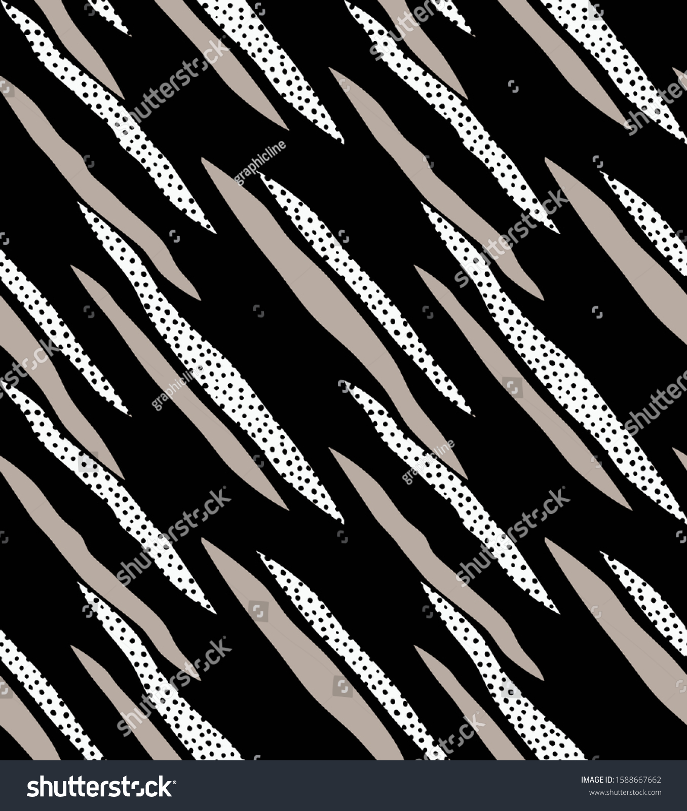 Seamless Diagonal Line Polka Dot Pattern Stock Vector (Royalty Free ...