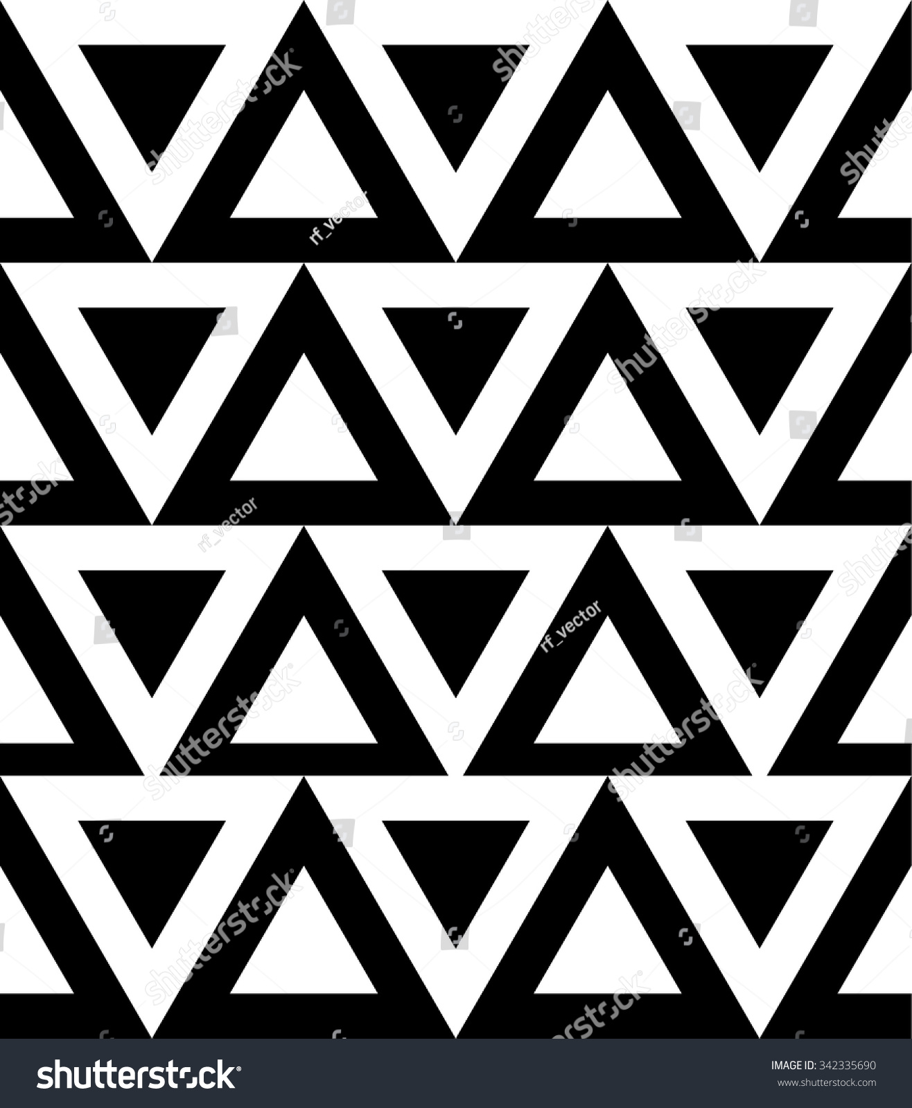 Seamless Edgy Pattern Pointed Triangle Shapes Stock Vector (Royalty ...