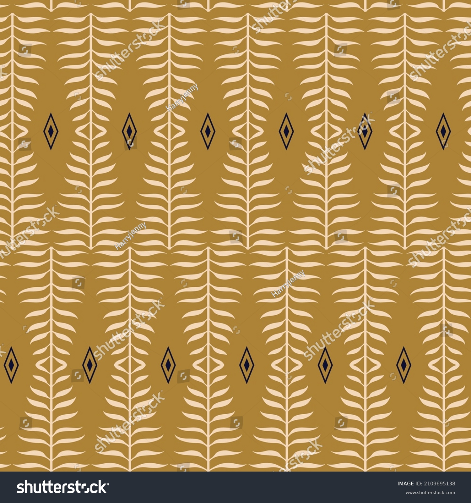 Seamless Floral Vector Leaf Negative Pattern Stock Vector (Royalty Free ...