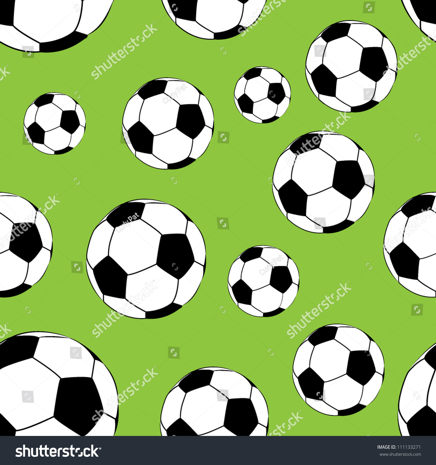 Seamless Football Pattern Stock Vector 111133271 - Shutterstock