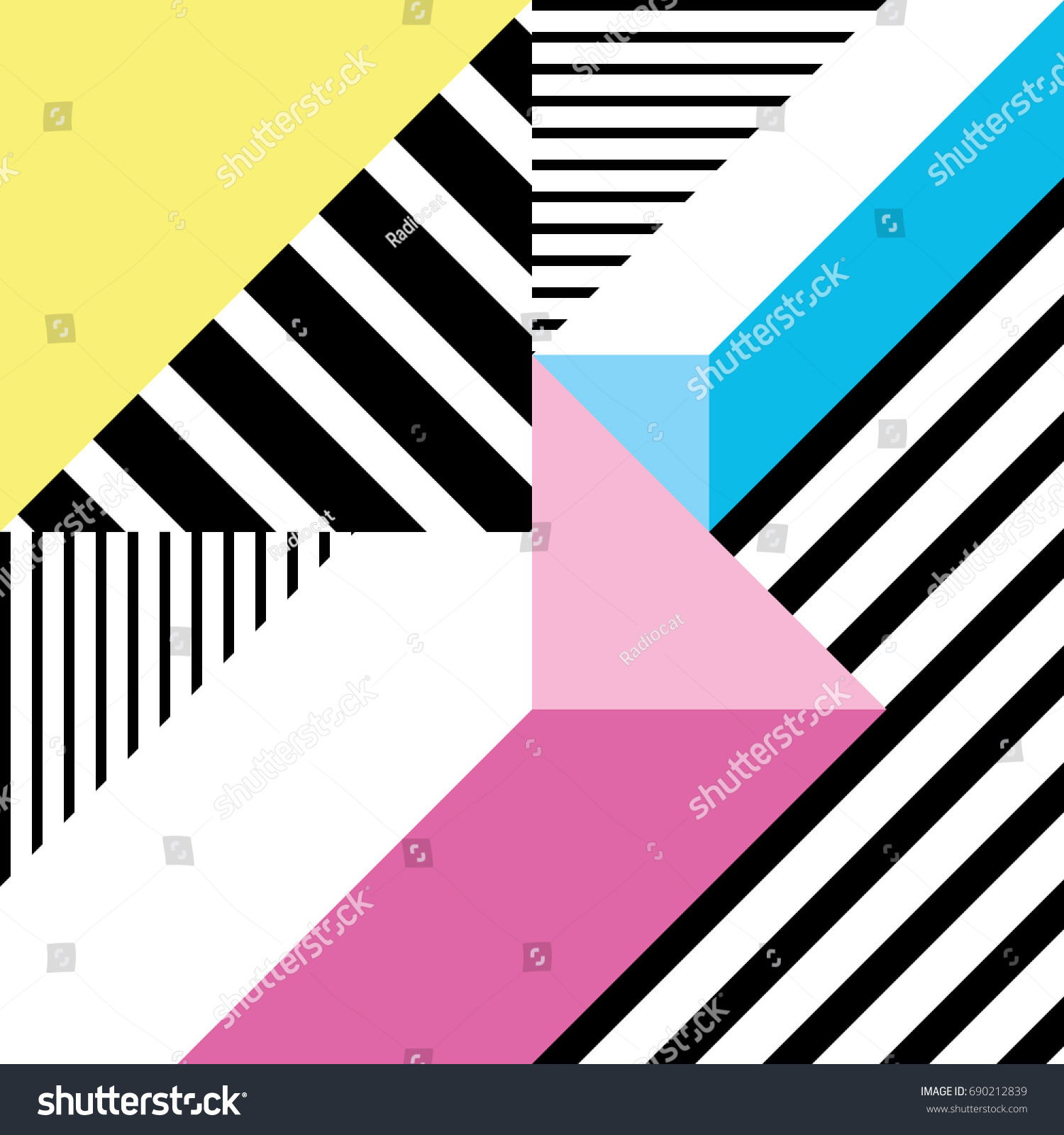 Seamless Geometric Pattern Modern Abstract Style Stock Vector (Royalty ...