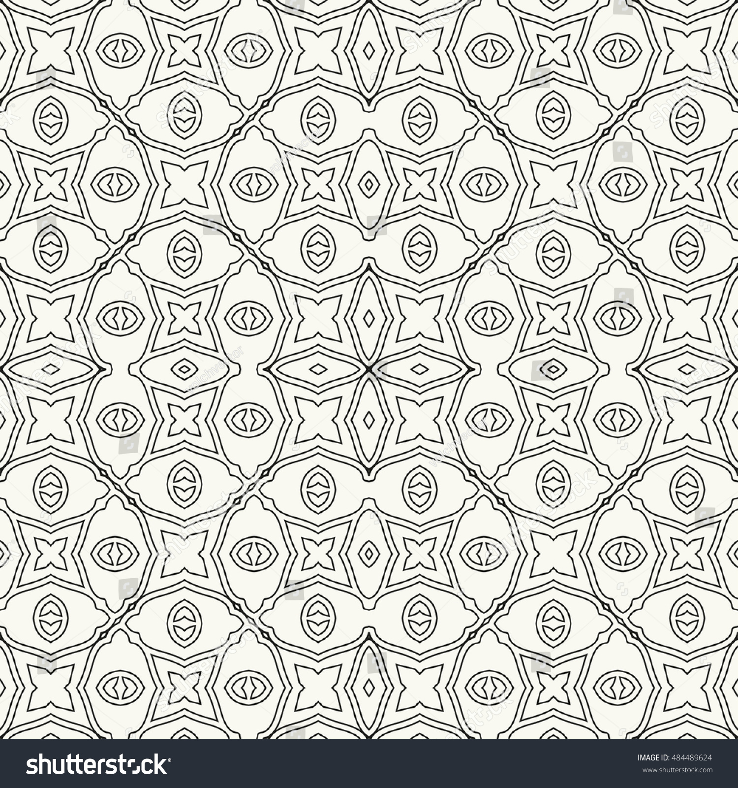Seamless Geometric Pattern Repeating Texture Seamless Stock Vector ...