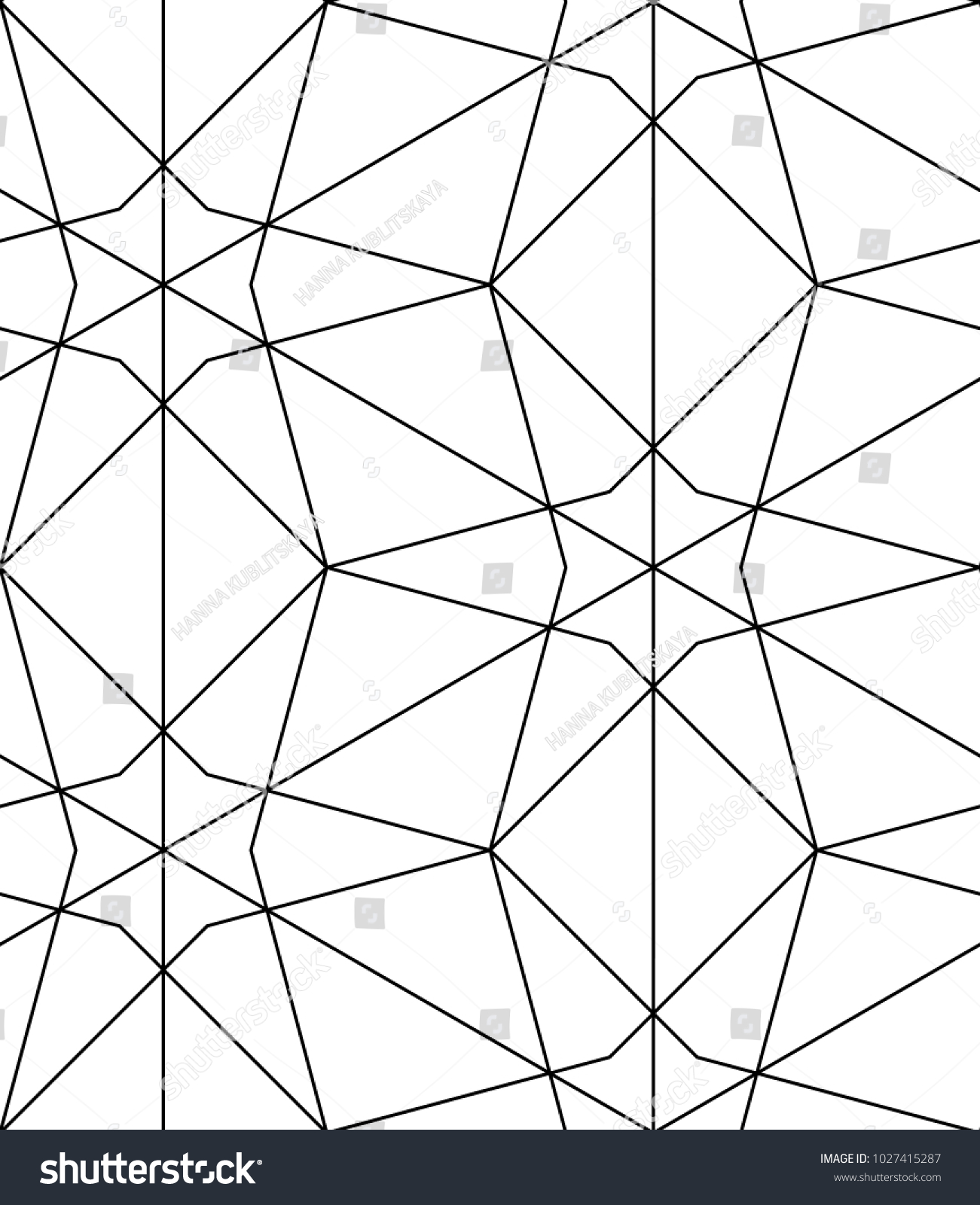 Seamless Geometric Pattern Polygons Vector Art Stock Vector (Royalty ...