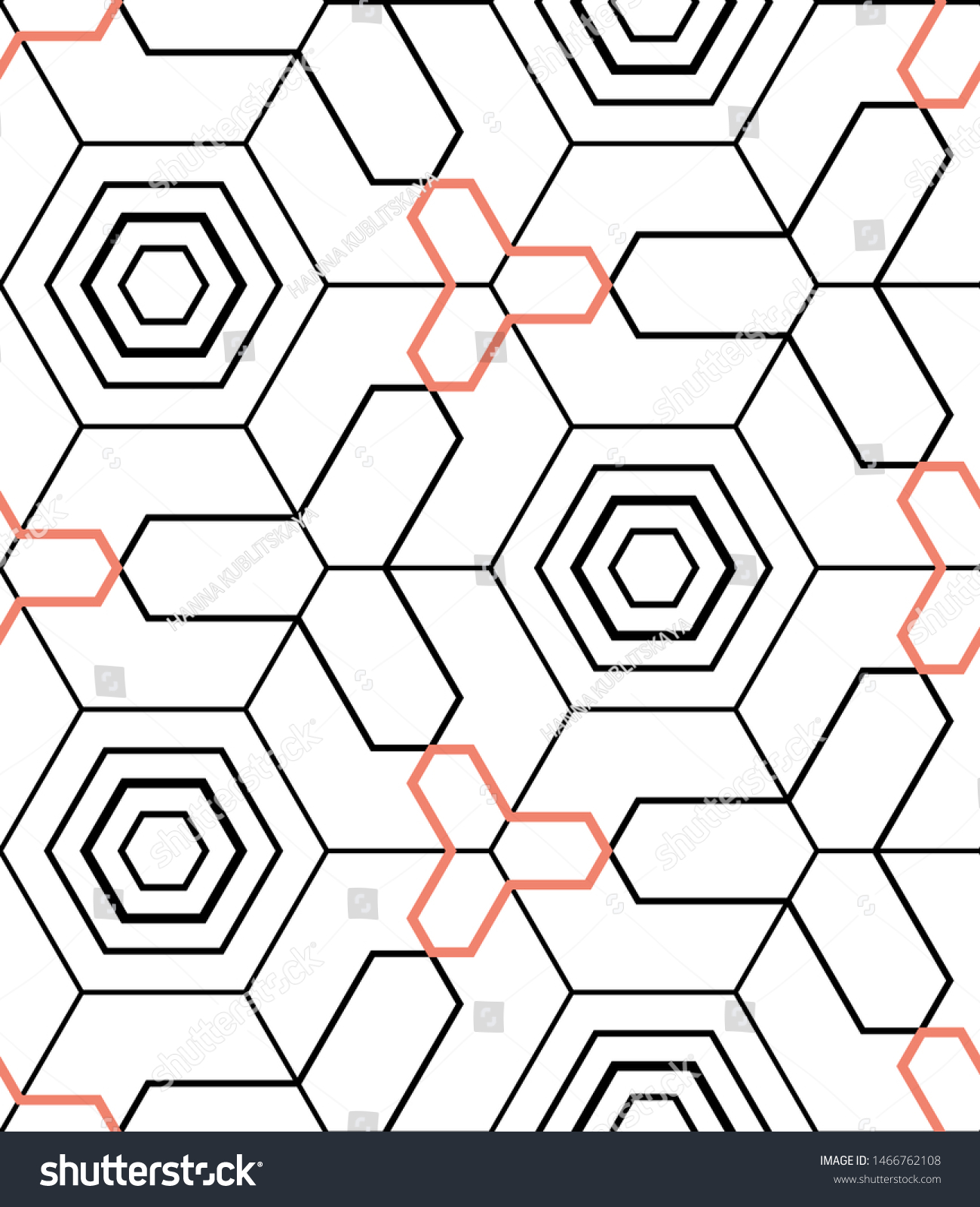 Seamless Geometric Pattern Polygons Vector Art Stock Vector (Royalty ...