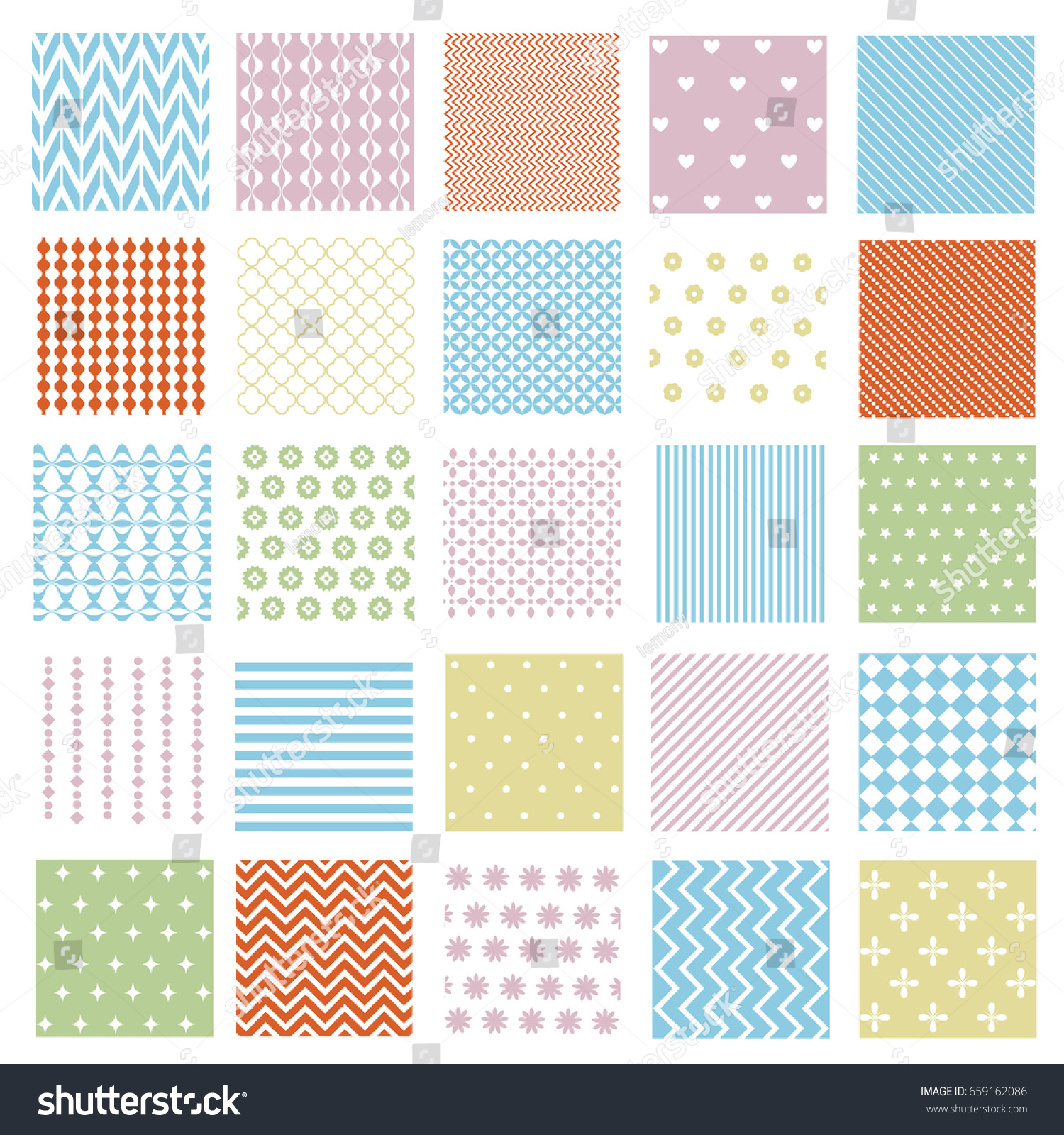 Seamless Geometric Patterns Fabric Texture Stock Vector (Royalty Free ...