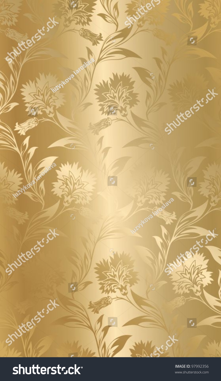 Seamless Golden Satin Texture Stock Vector (Royalty Free) 97992356 ...