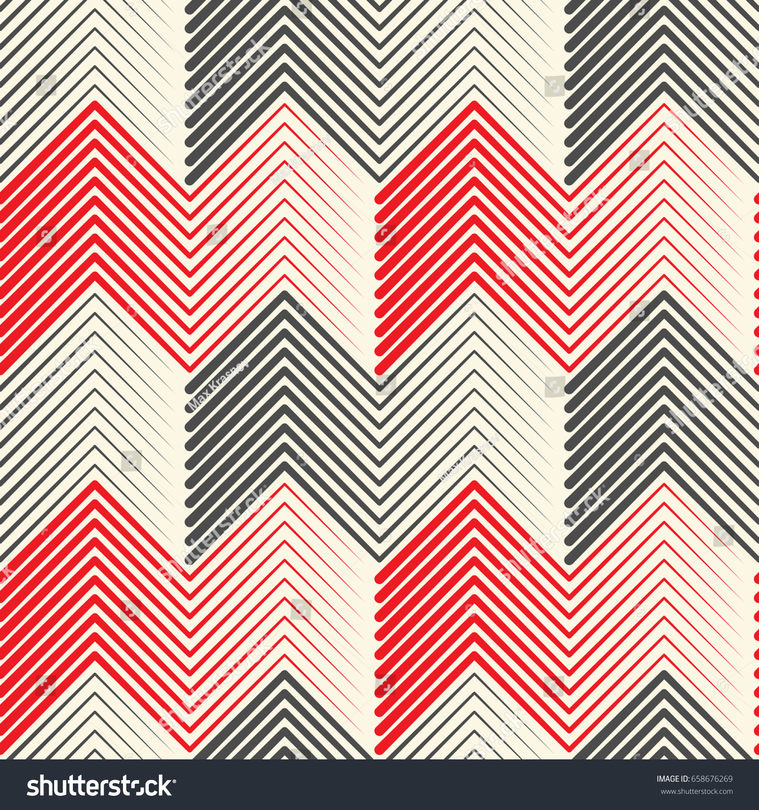 Seamless Gradient Wallpaper Abstract Zig Zag Stock Vector (Royalty Free) 658676269