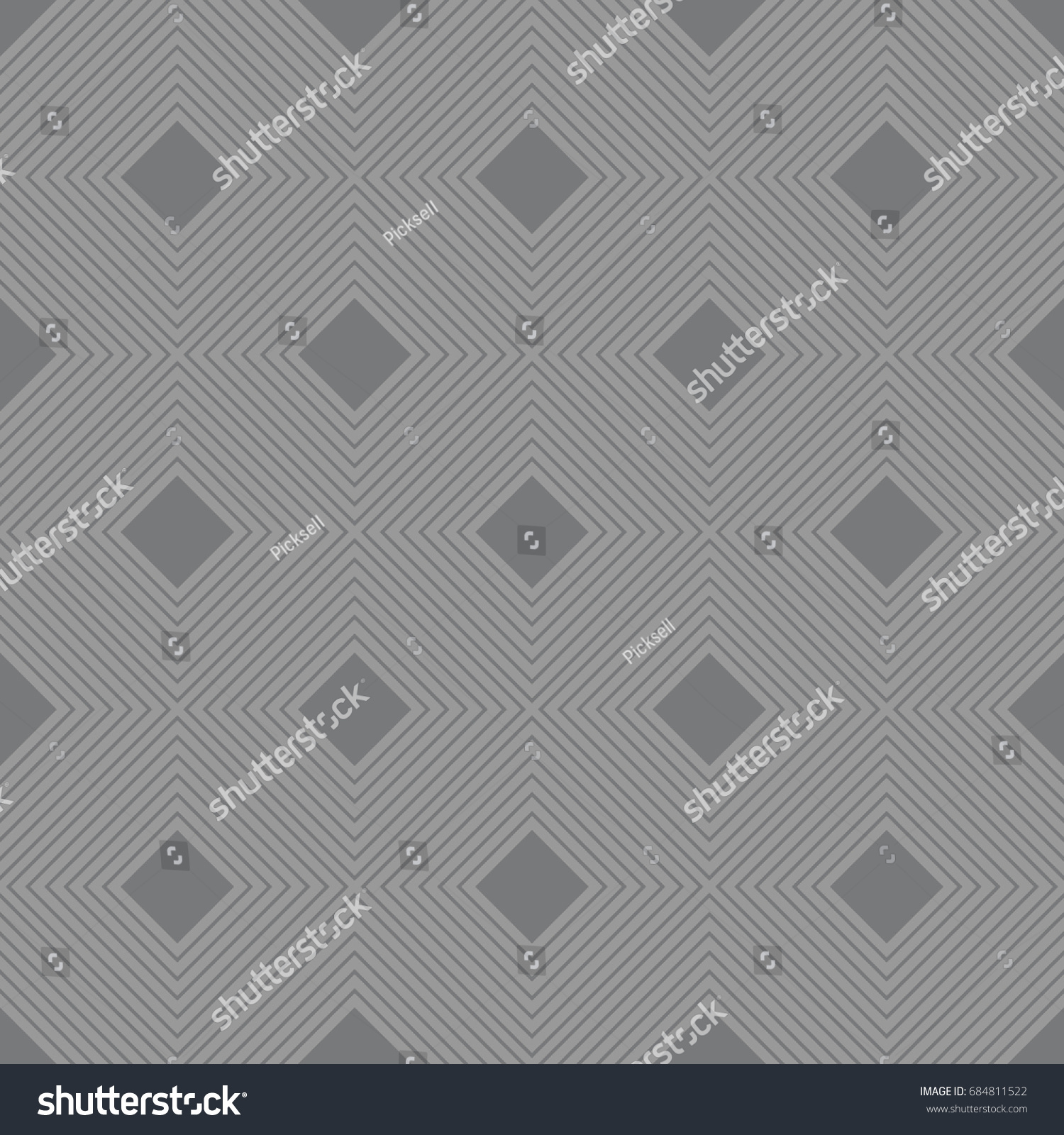 Seamless Gray Optical Illusion Op Art Stock Vector (Royalty Free) 684811522