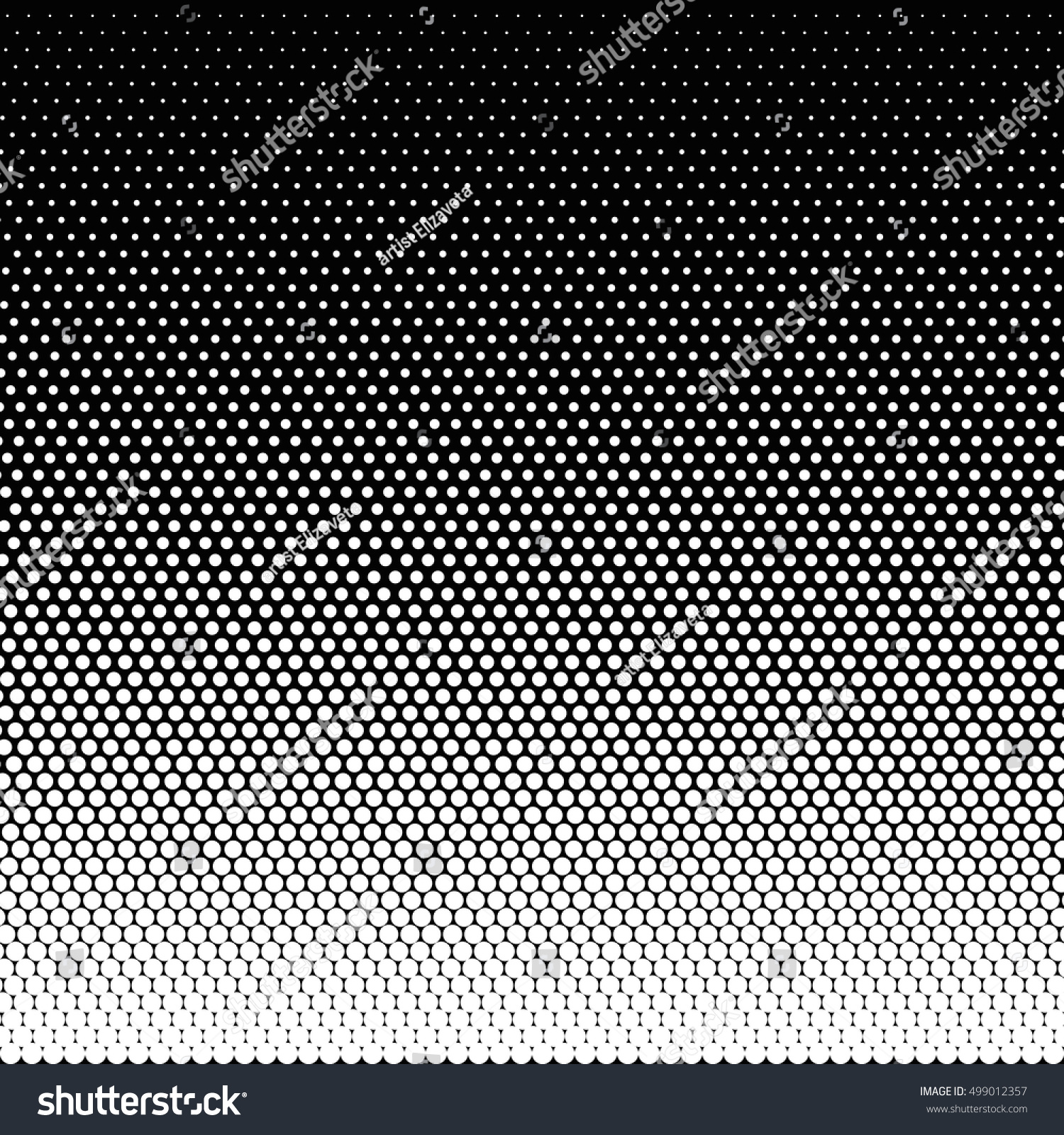 Seamless Halftone Effect Pattern Abstract Dotted Stock Vector (Royalty ...