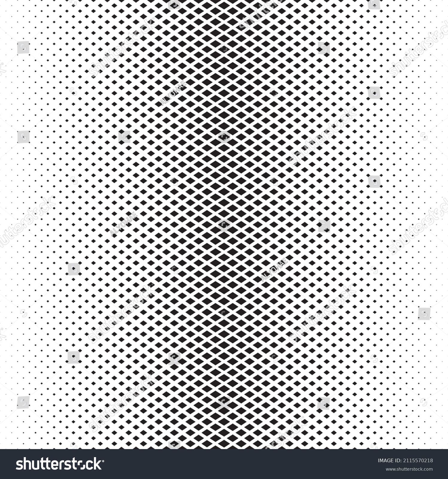Seamless Halftone Vector Background Filled Diamonds Stock Vector ...