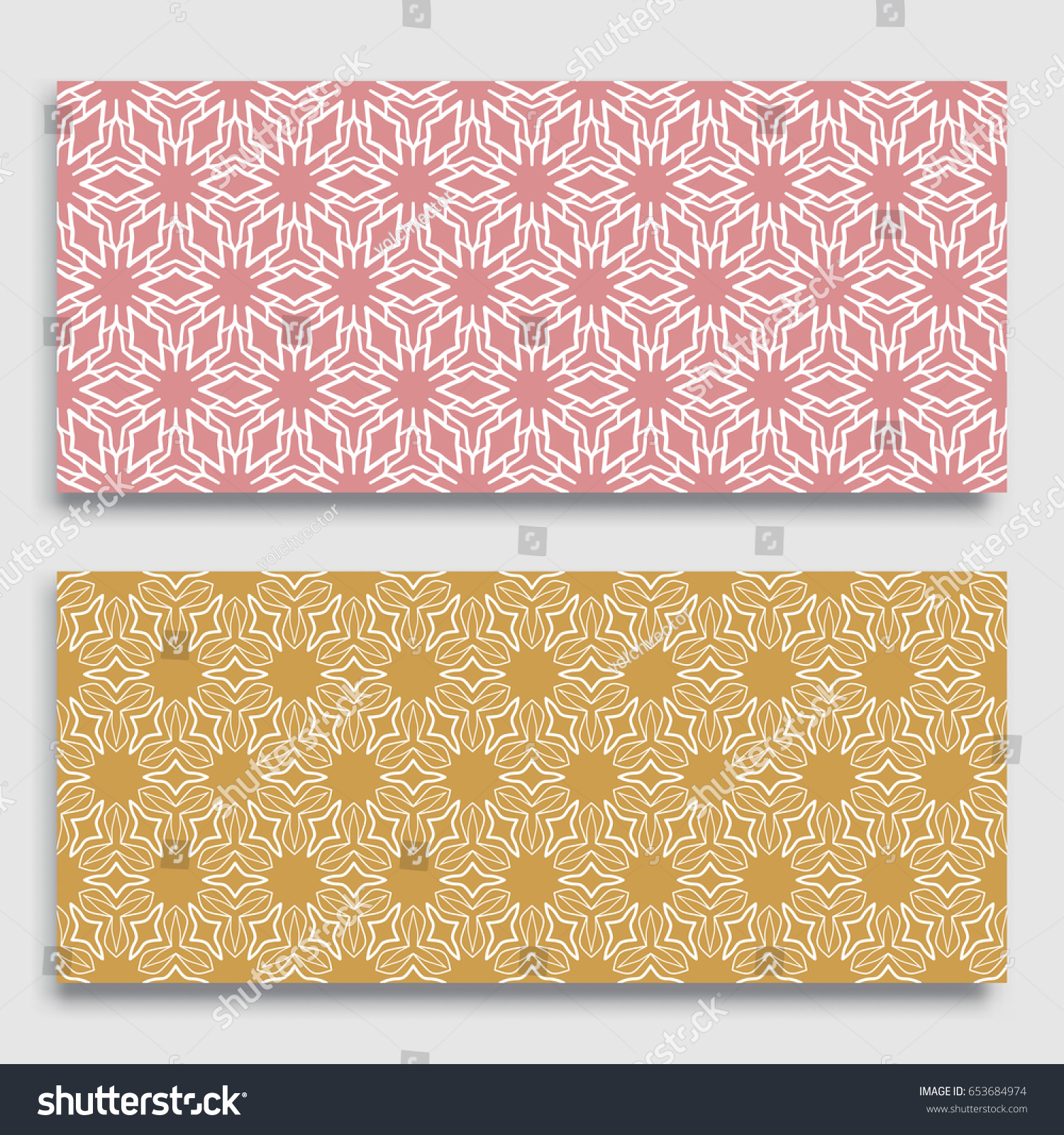 Seamless Horizontal Borders Repeating Line Texture Stock Vector ...