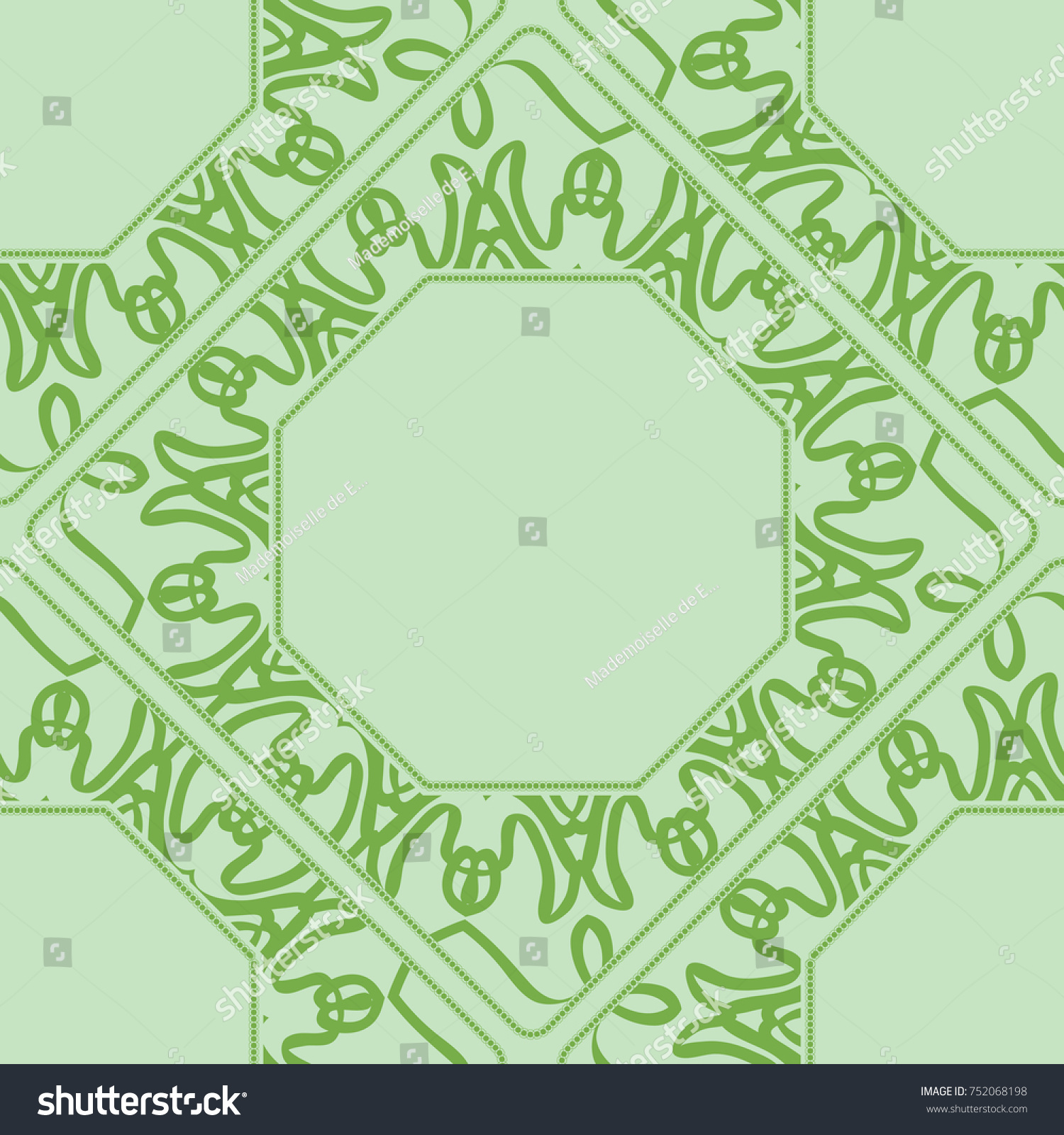 Seamless Lace Pattern Line Art Element Stock Vector (Royalty Free ...