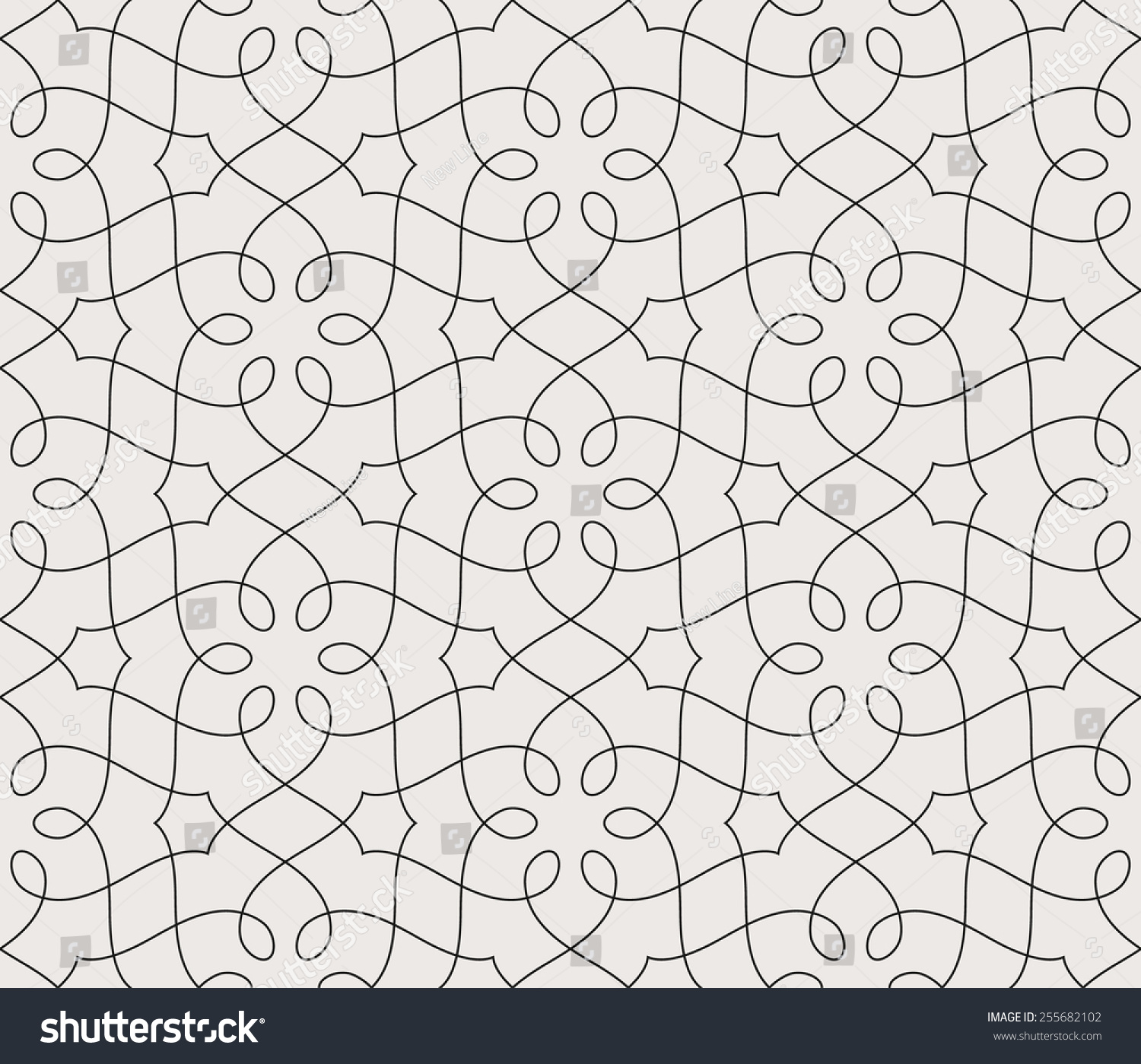 Seamless Linear Pattern Thin Curl Lines Stock Vector (Royalty Free ... Seamless Linear Pattern Thin Curl Lines Stock Vector (Royalty Free ...