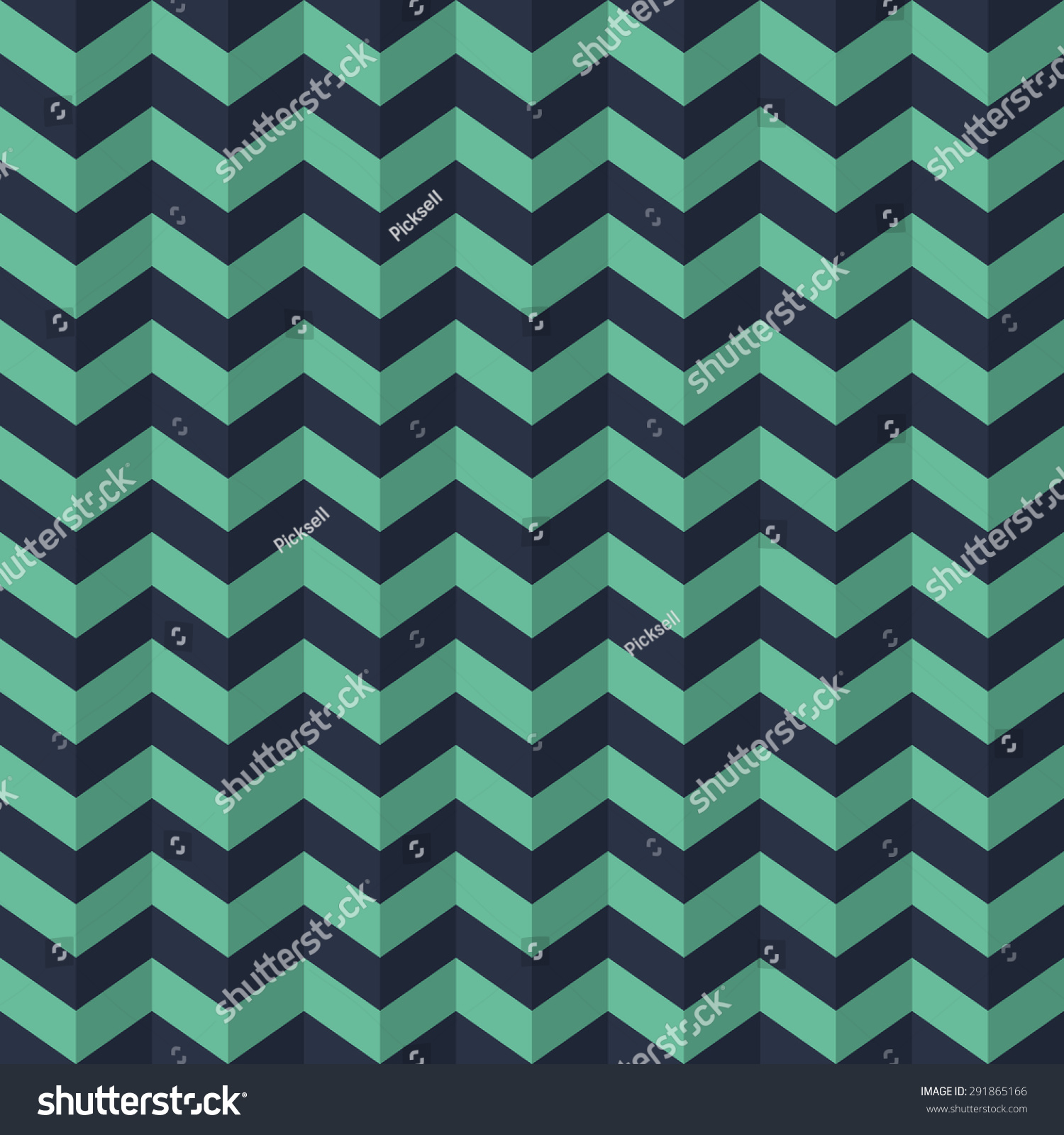 Seamless Neon Blue Chevron Op Art Stock Vector (Royalty Free) 291865166 ...