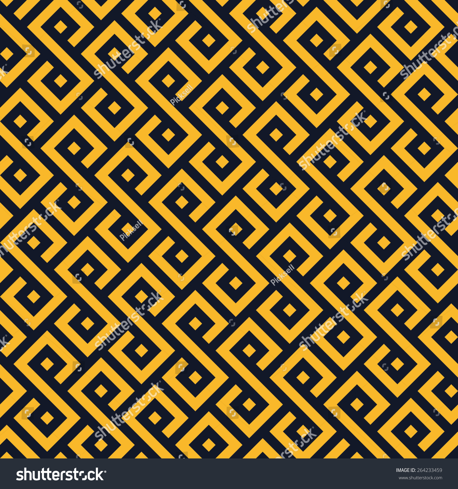 Seamless Neon Orange Square Ethnic Pattern Stock Vector (Royalty Free ...