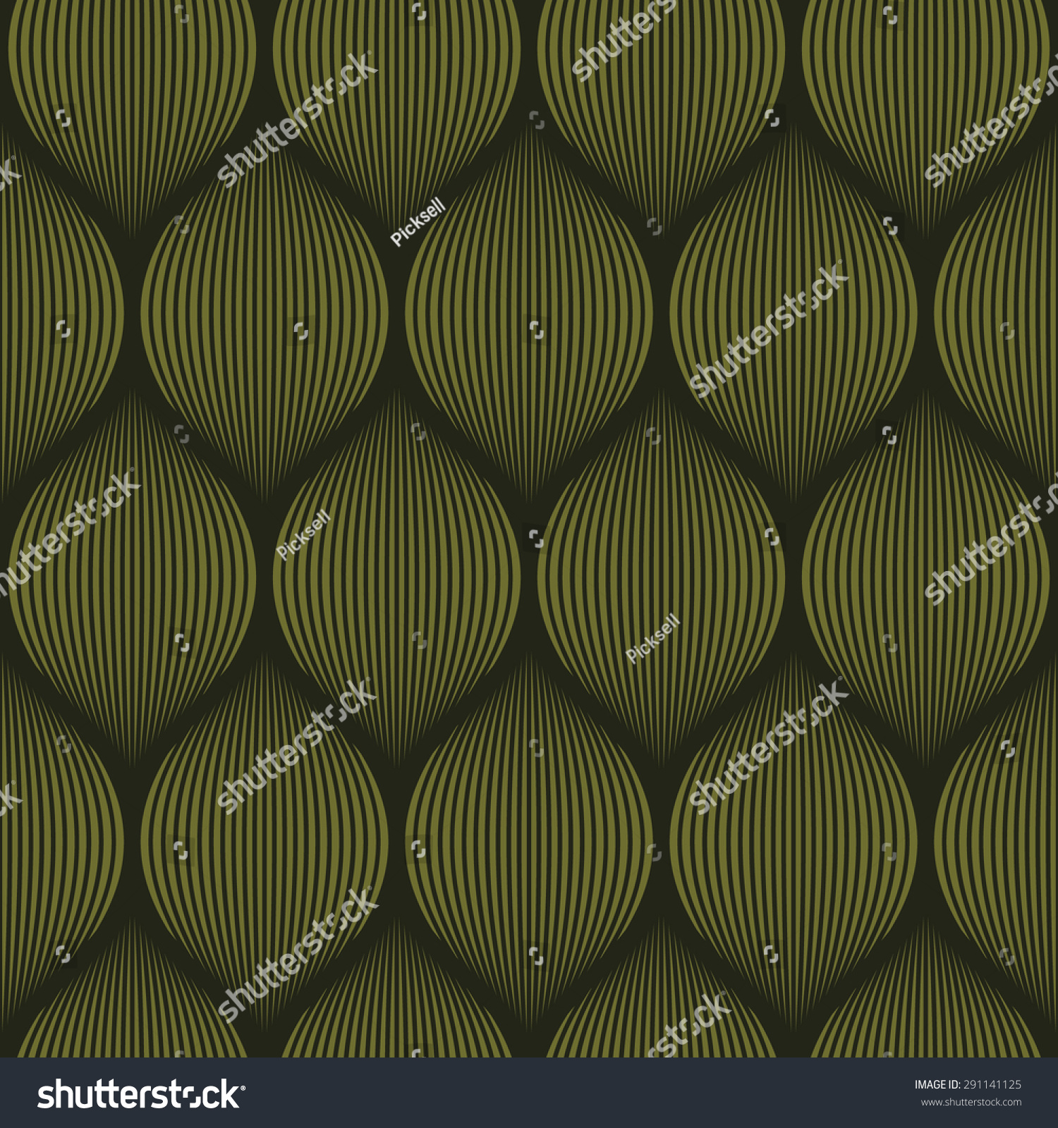 Seamless Olive Green Optical Illusion Woven Stock Vector (Royalty Free ...