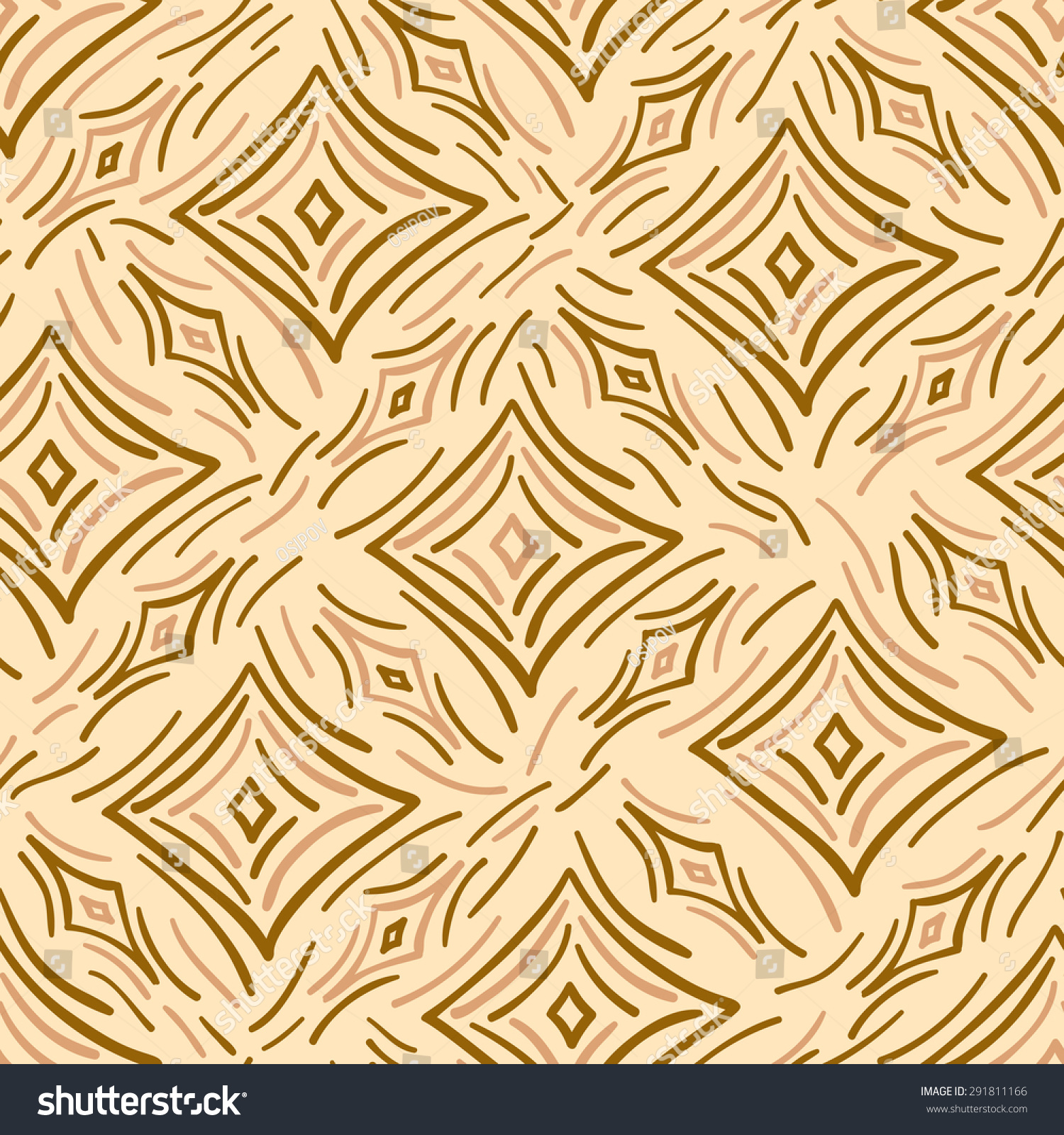 Seamless Pattern Abstract Diamonds Stripes Vector Stock Vector (Royalty ...