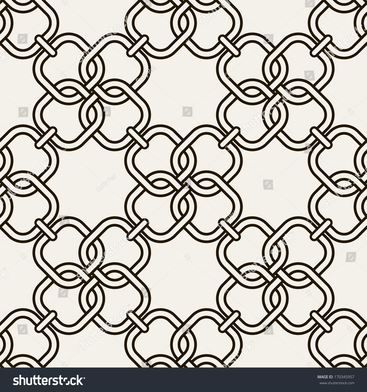 Seamless Pattern Abstract Texture Chains Vector Stock Vector (Royalty ...