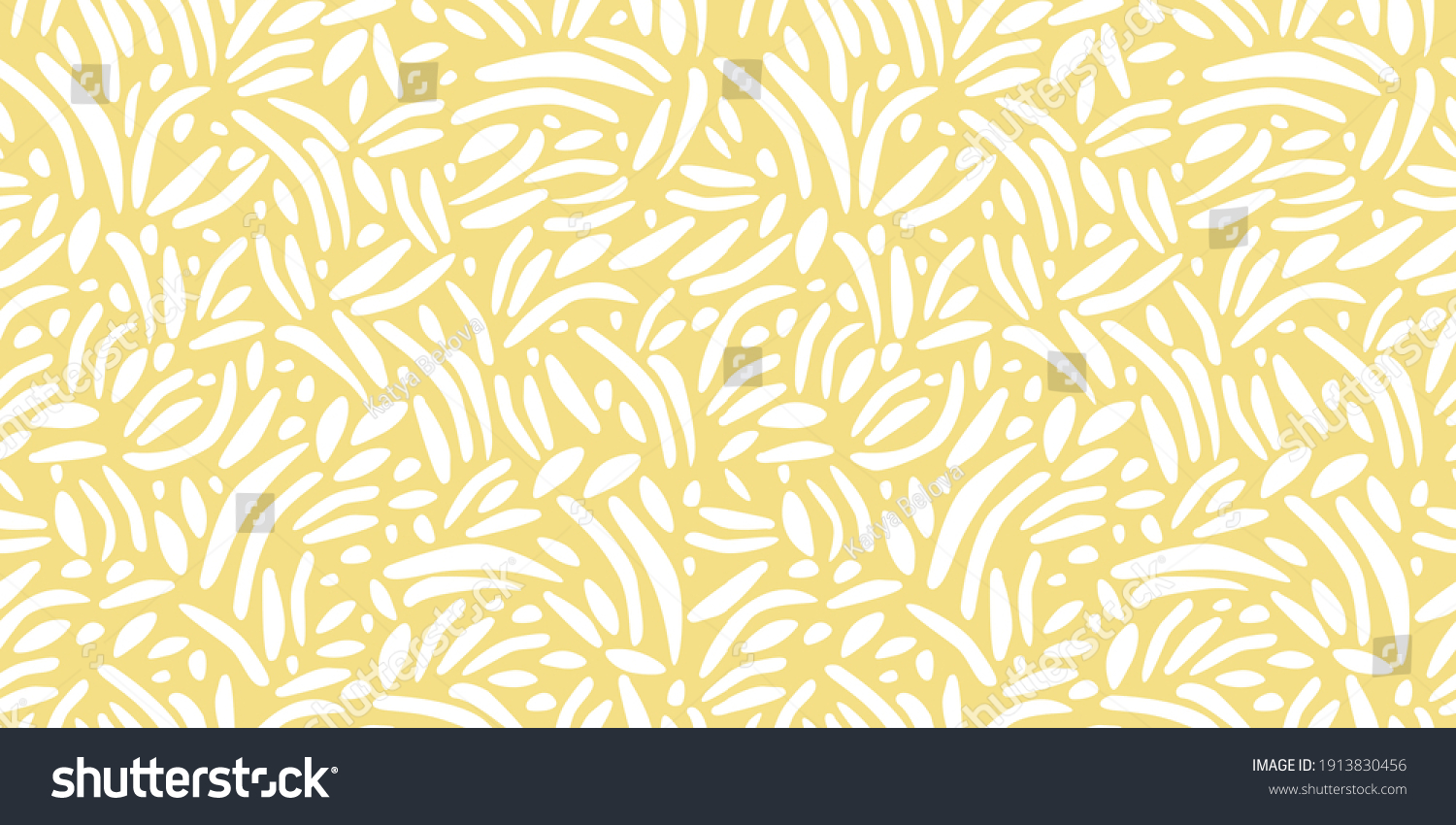 Seamless Pattern Abstract White Spots Yellow Stock Vector (Royalty Free ...