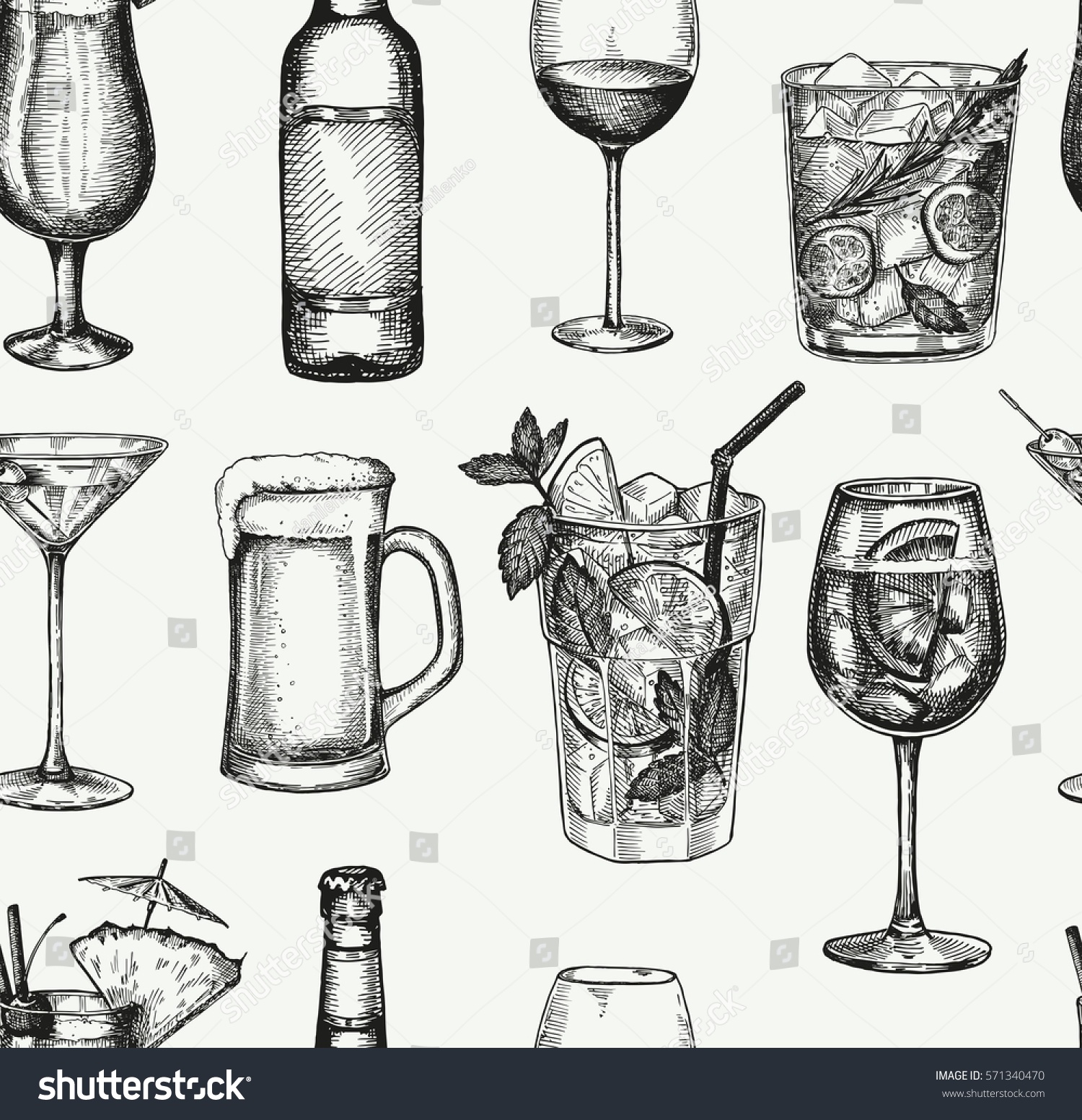 223,854 Drinks hand draw 图片、库存照片和矢量图 | Shutterstock