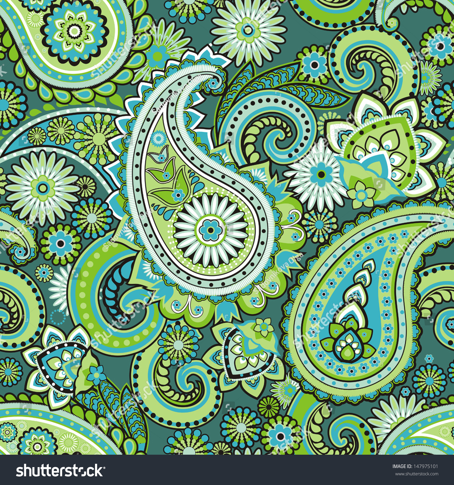 Seamless Pattern Based On Traditional Asian Stock Vector (Royalty Free ...