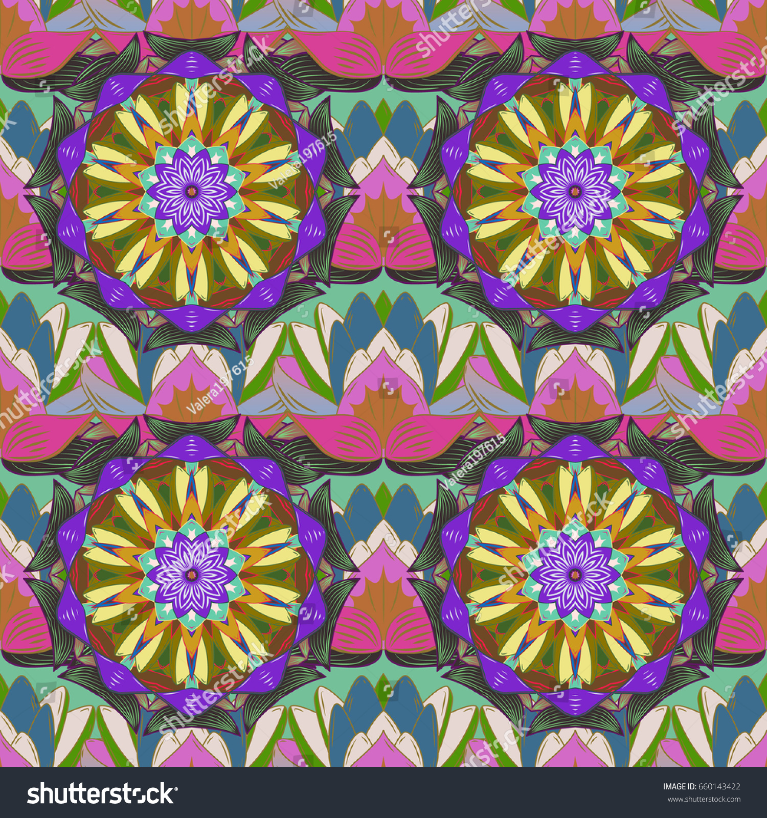 Seamless Pattern Can Be Used Wallpaper Stock Vector (Royalty Free ...