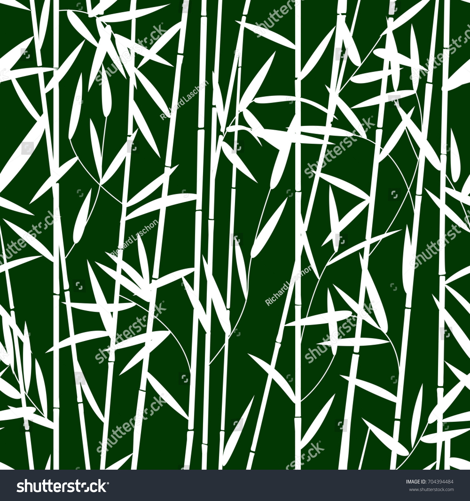 Seamless Pattern Design Bamboo Leaves Stock Vector (Royalty Free) 704394484