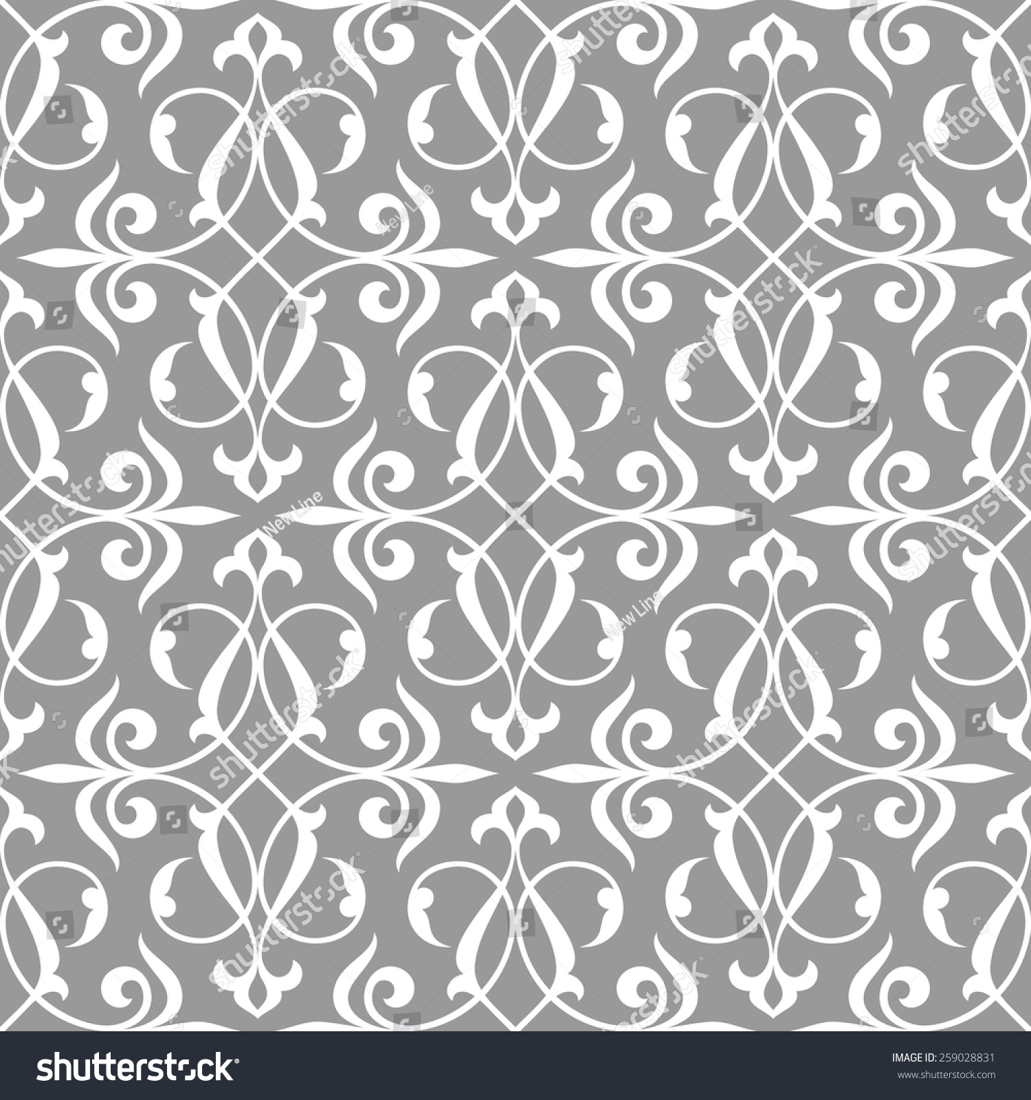 Seamless Pattern Arabic Style Arabesque Vector Stock Vector (Royalty ...