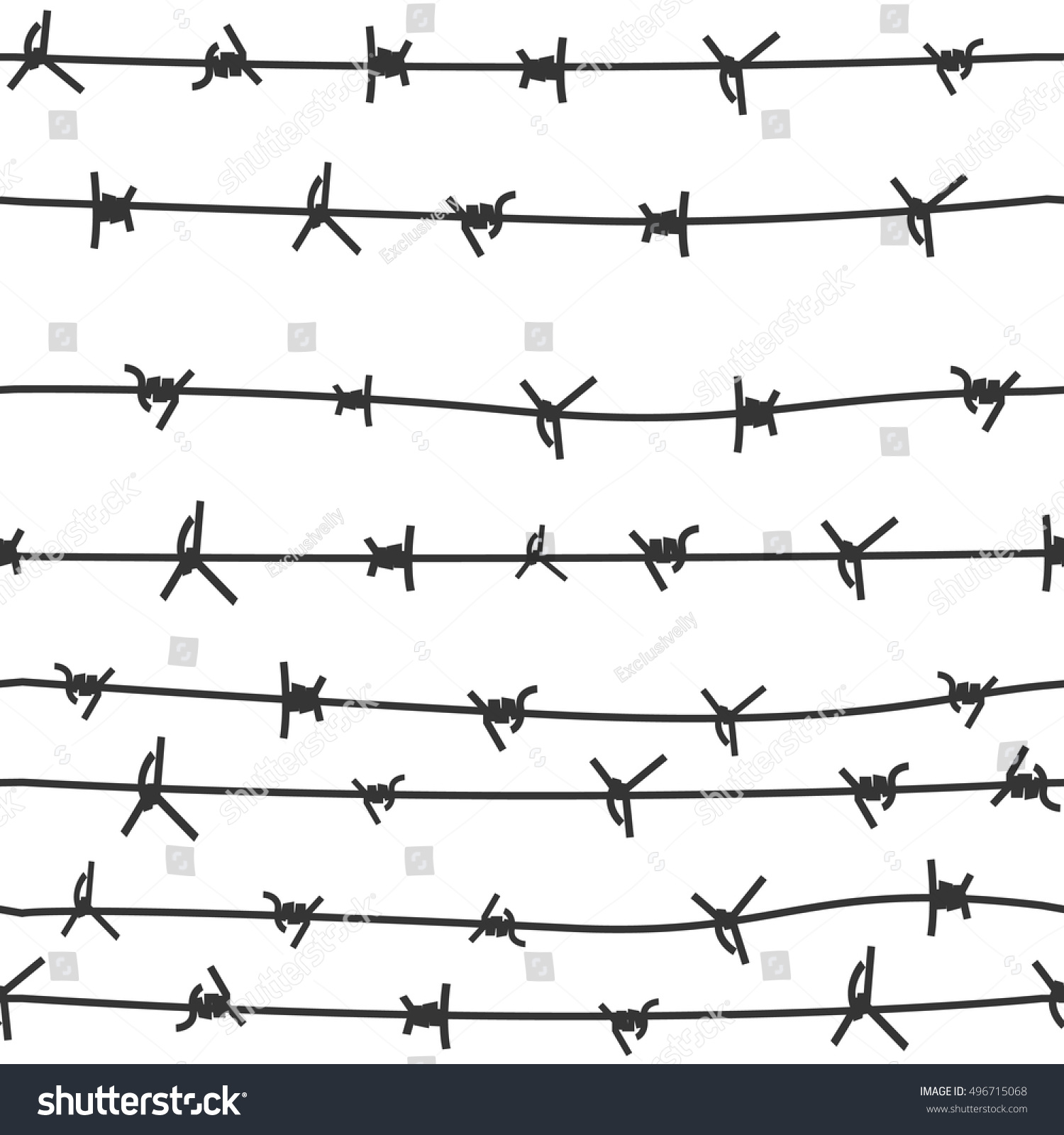 Seamless Pattern Barbed Wire Vector Background Stock Vector (Royalty ...